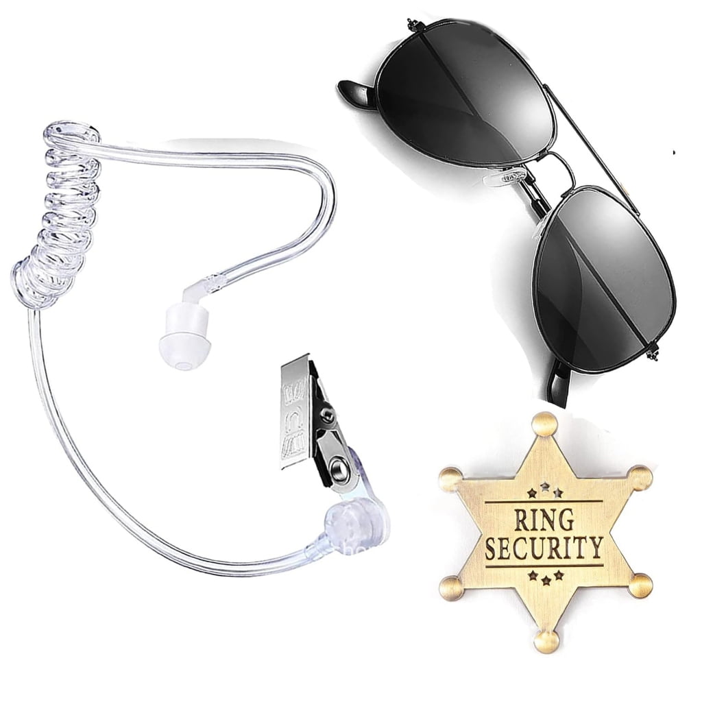 Secret Security Guard Costume Accessories For Men Secret Agent Costume ...