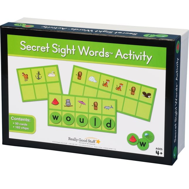 Secret Sight Words Activity - 50 cards, 183 chips - Walmart.com