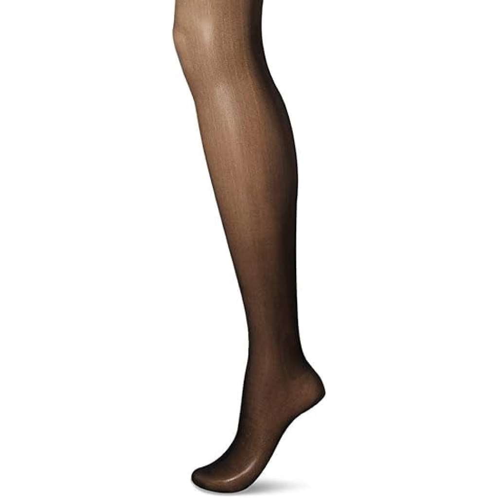 Secret Silky Support Leg Control Top Pantyhose (Size: C) Jet Black ...
