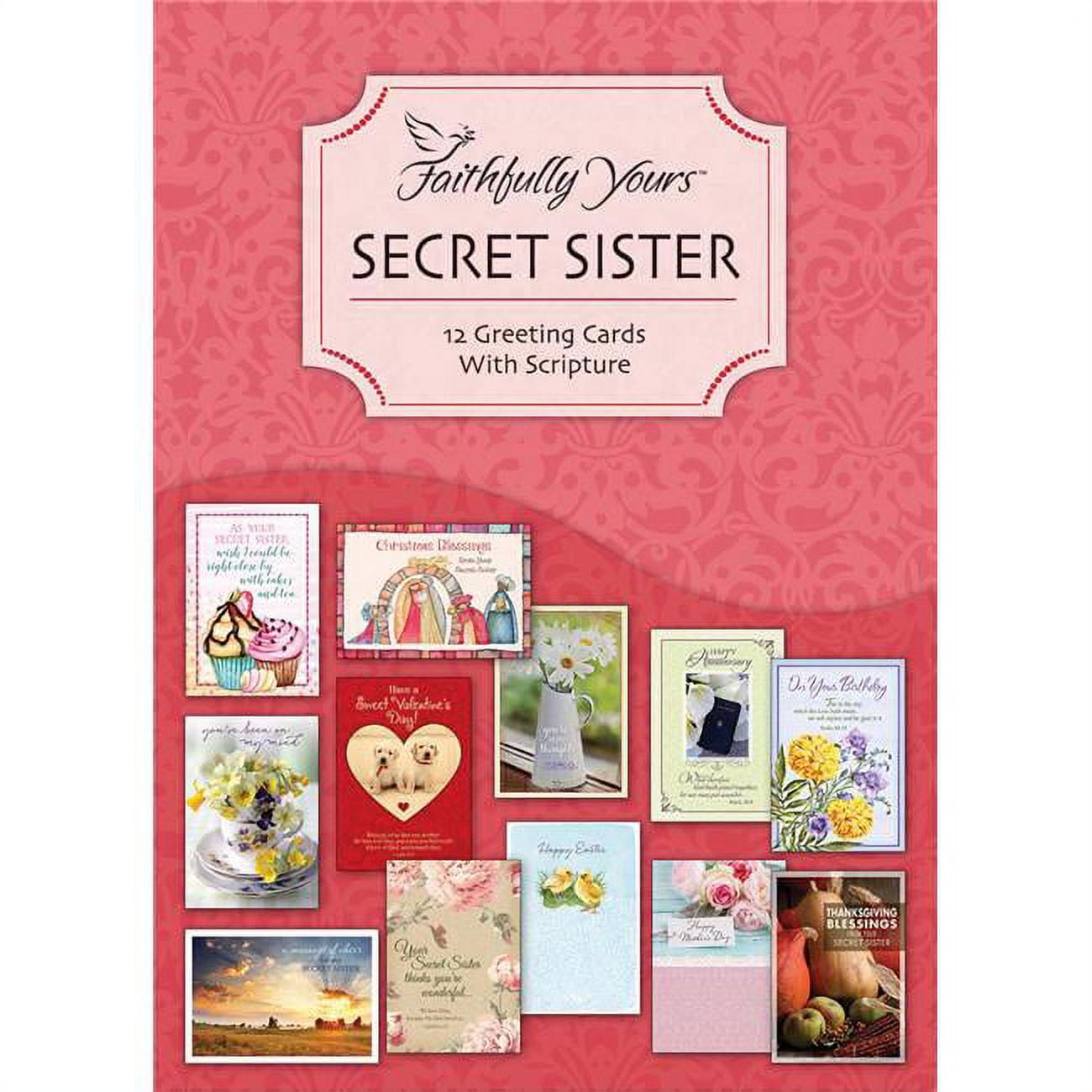 Faithfully Yours Secret Sister Inspirational Boxed Cards, 12 ...