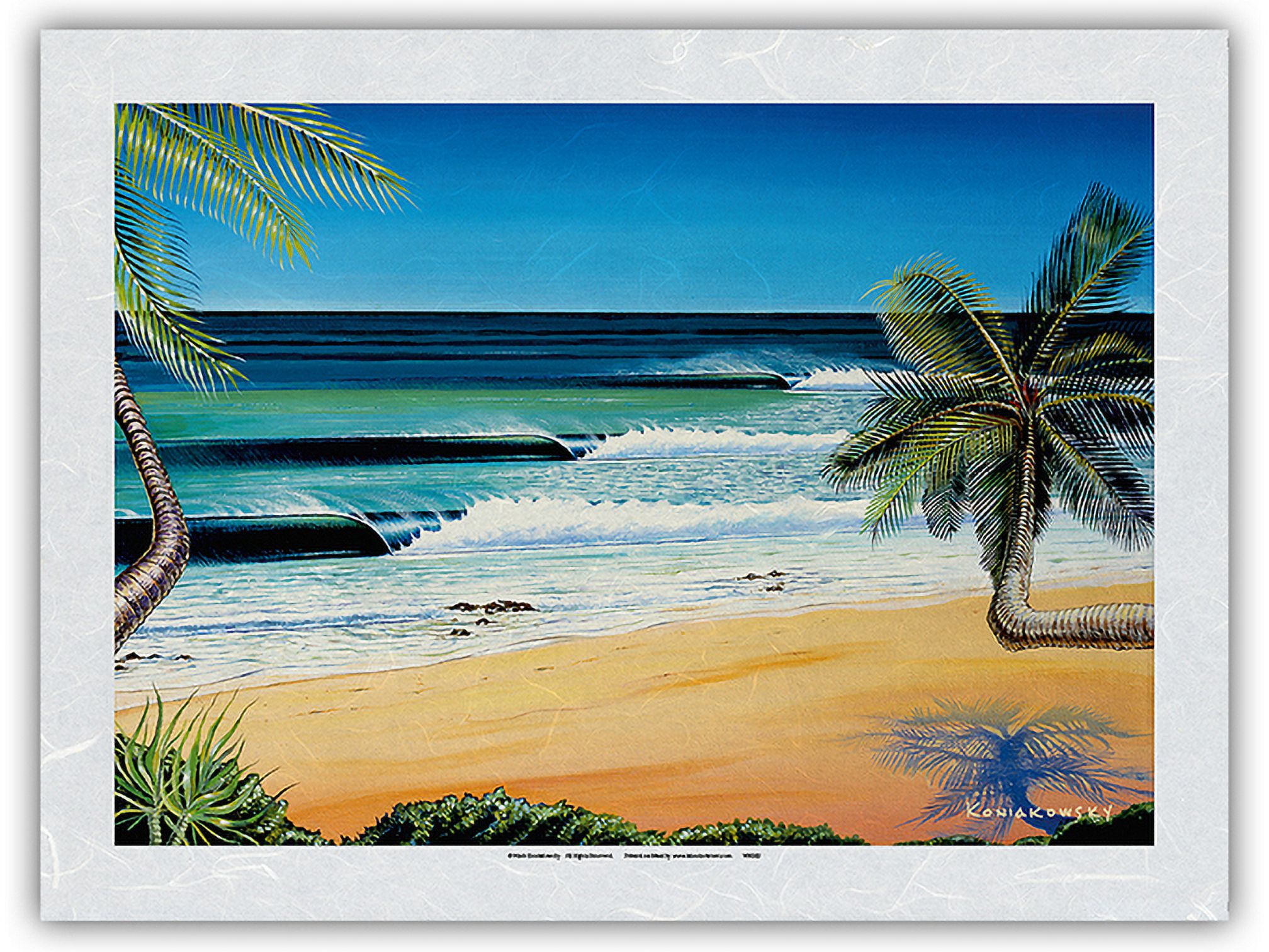 Secret Spot - Breaking Waves - From an Original Color Painting by Wade ...