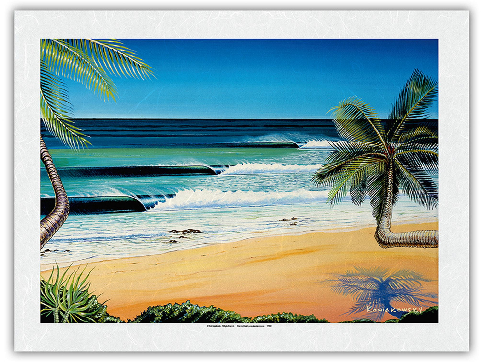 Secret Spot - Breaking Waves - From an Original Color Painting by Wade ...
