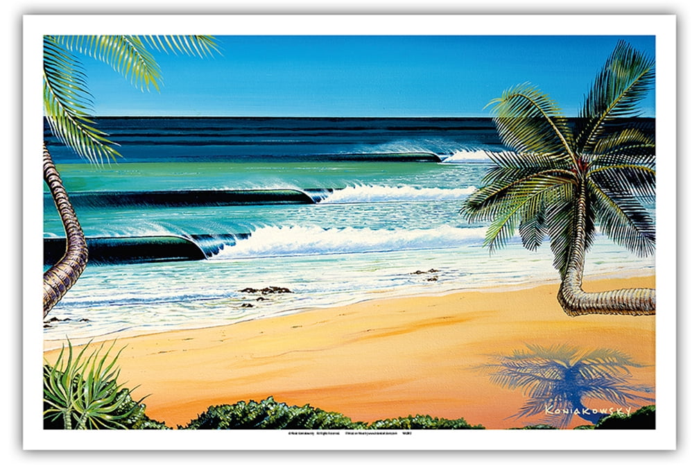Secret Spot - Breaking Waves - From an Original Color Painting by Wade ...