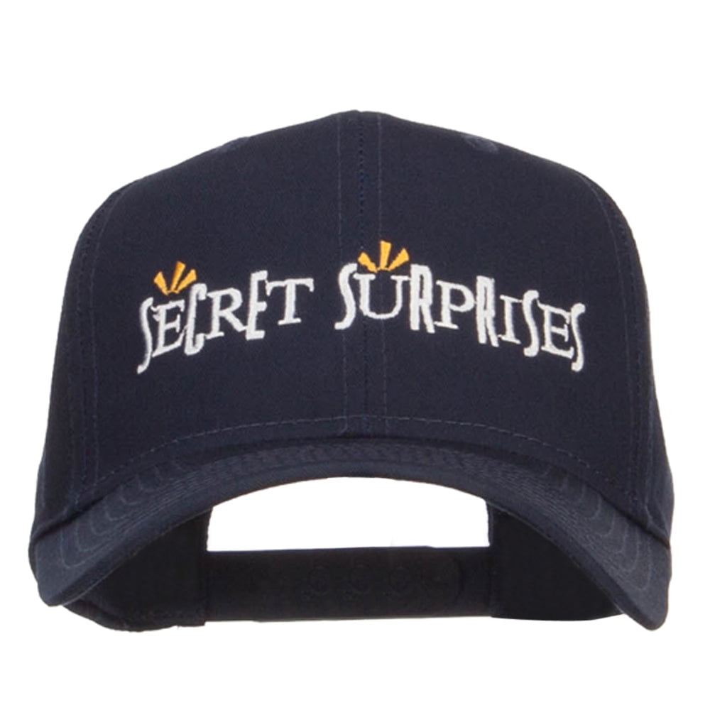 Secret Surprises Embroidered High Profile Cap - Navy OSFM - Walmart.com