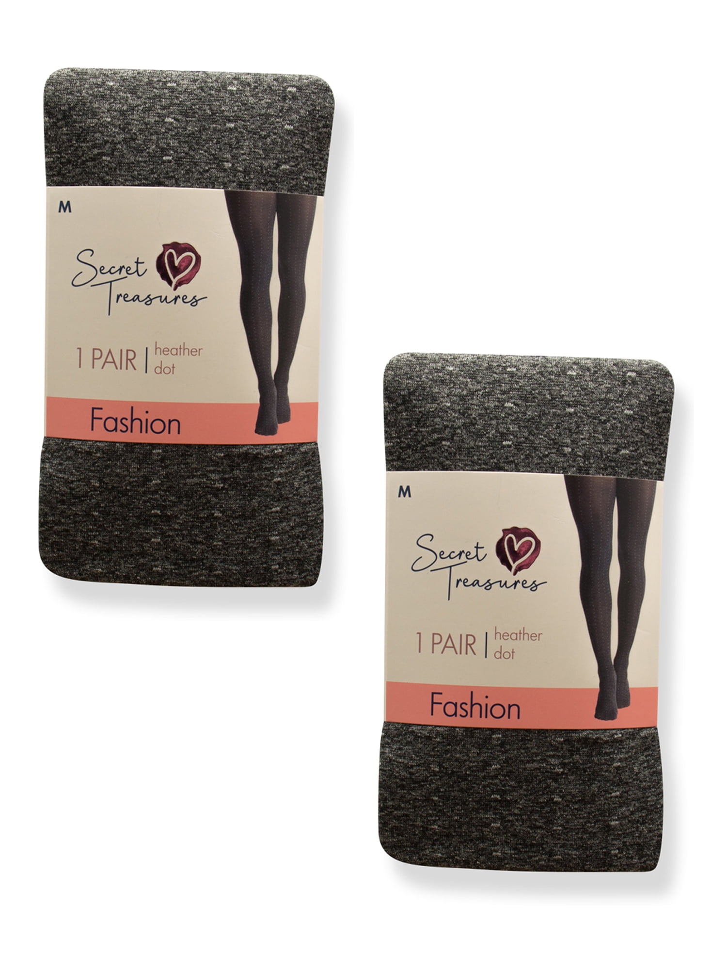 Secret Treasures Dot Tights 2 Pair Pack - Walmart.com