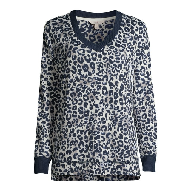Secret Treasures Essentials Women's and Women's Plus V-neck Knit Sleep ...