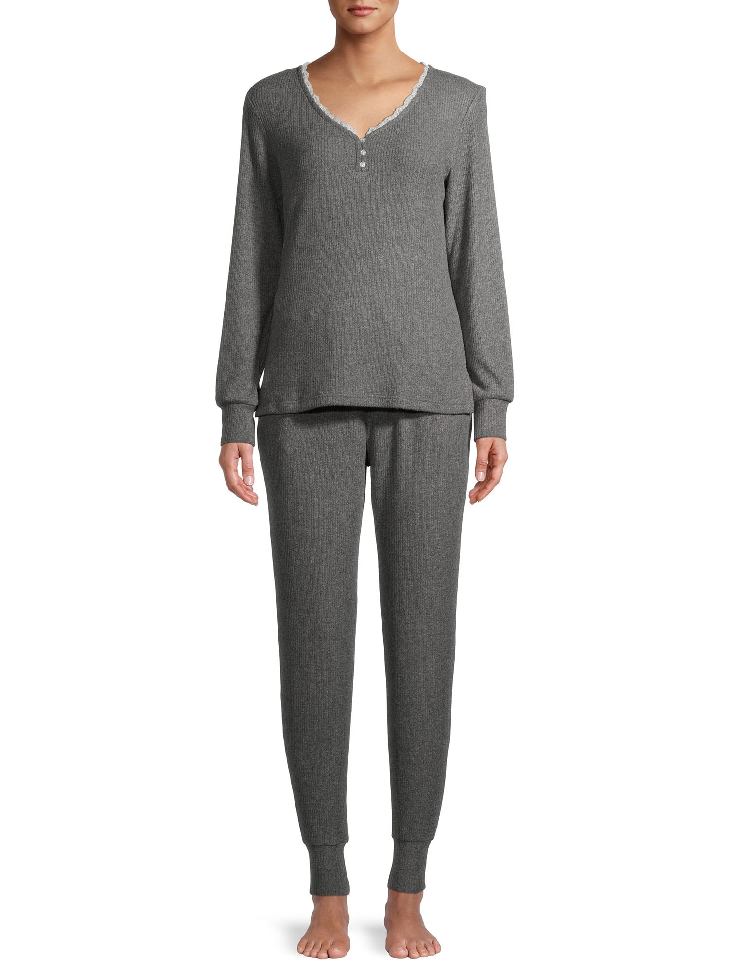 Secret Treasures Sleepwear Sets Long Sleeve Round Neck Super Soft ...