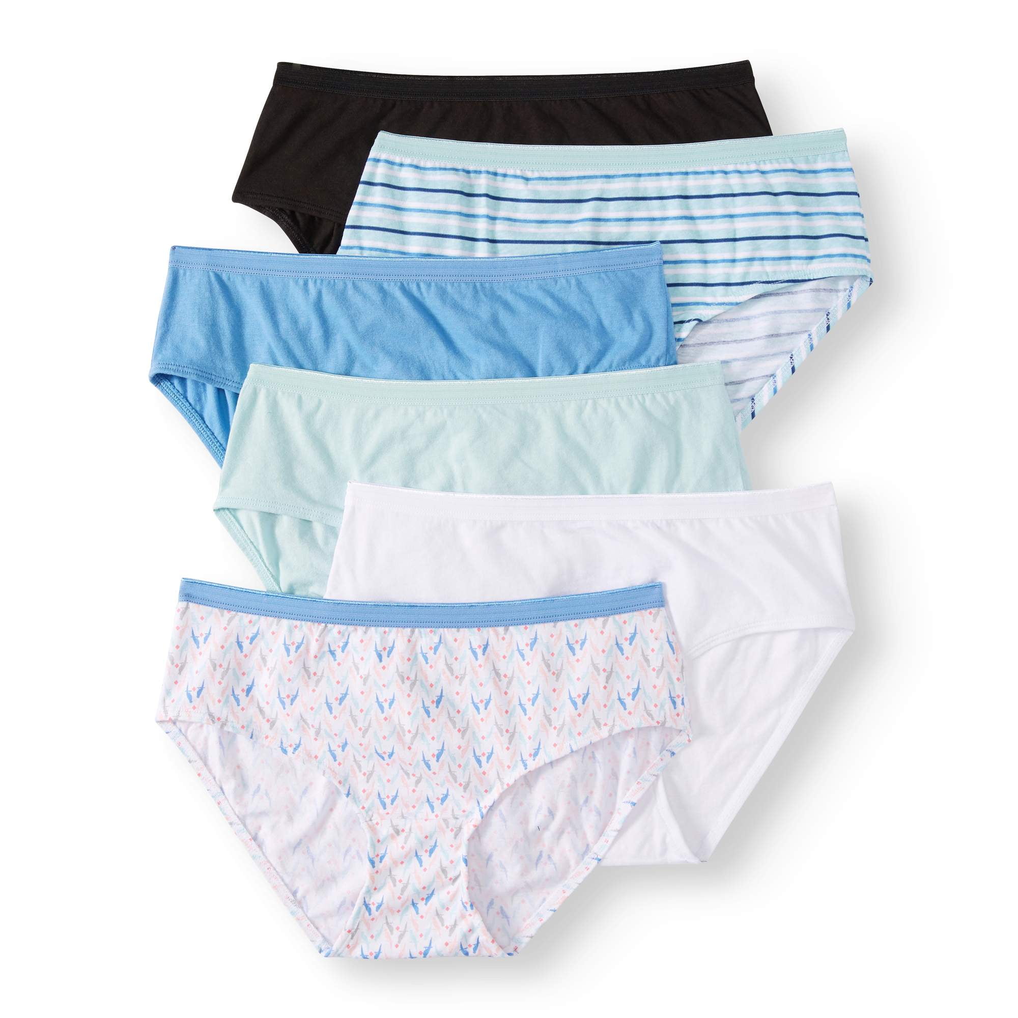 Secret Treasures Womens Cotton Hipster Panties 6 Pack