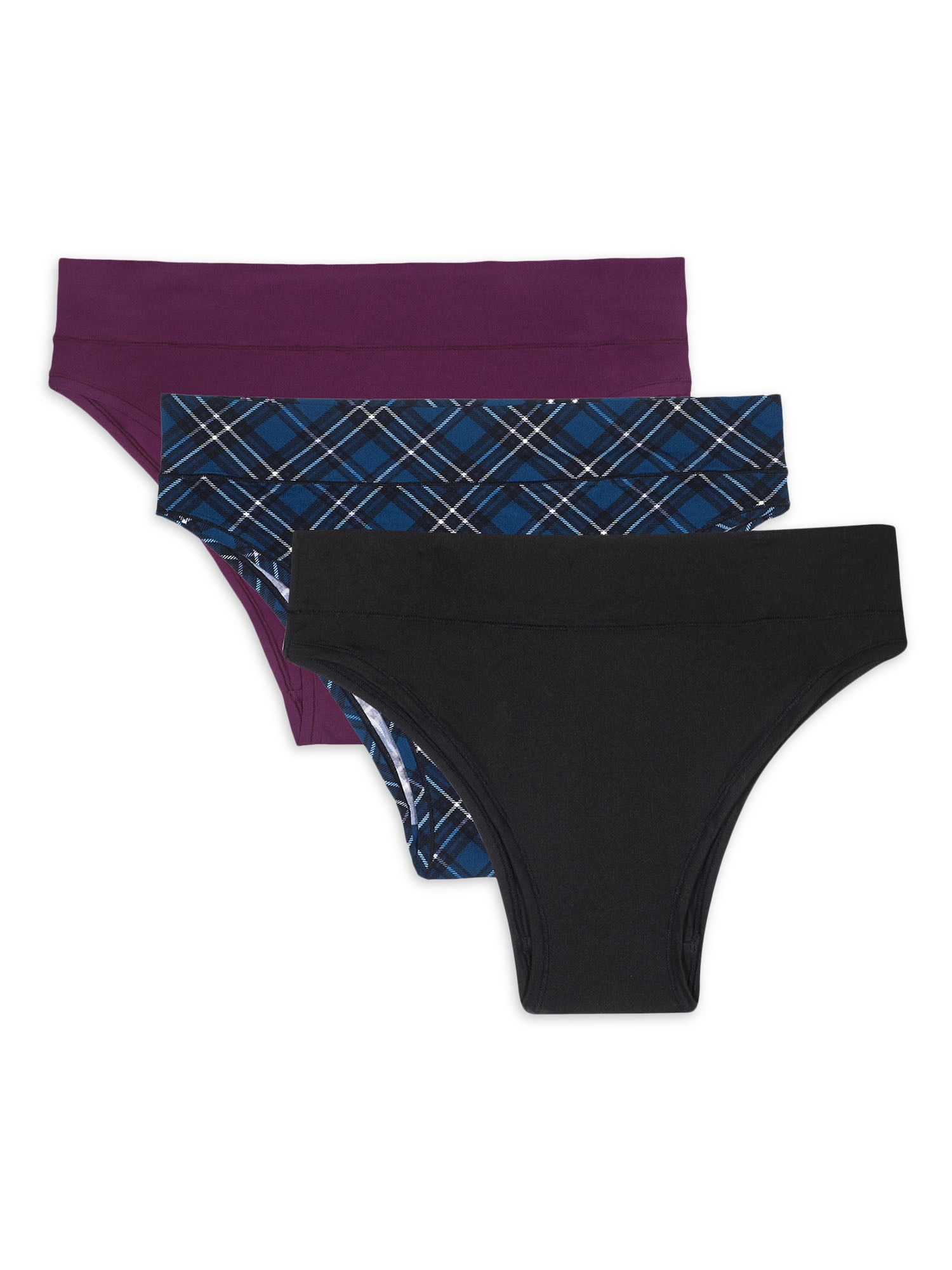 Secret Treasures Women’s Favorite Super-Stretch Cheeky Panties, 3-Pack ...