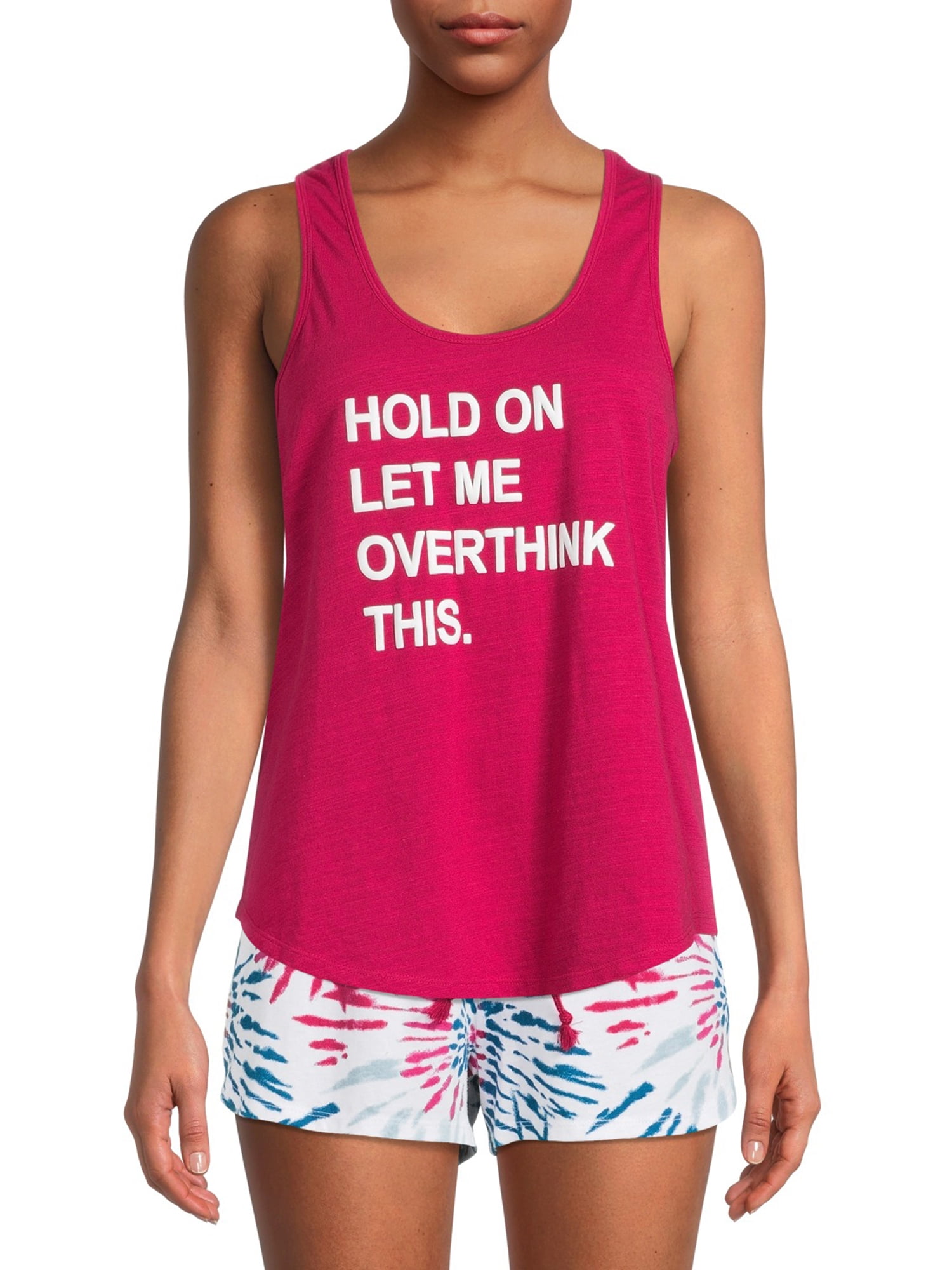 Secret Treasures Women's Hold On Sleep Tank Top - Walmart.com