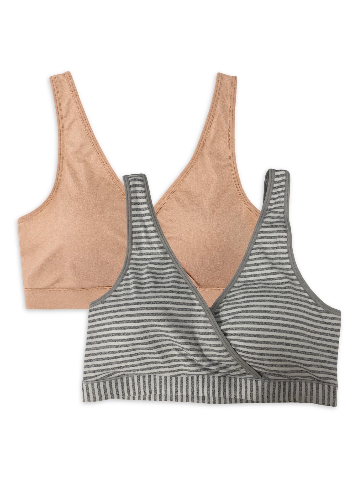 Secret Treasures Women's 2 Pack Maternity Nursing Support Wrap Front ...