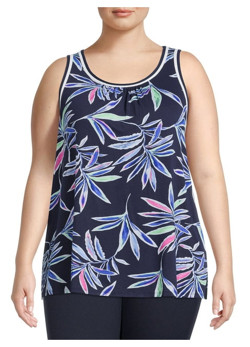 Secret Treasures Women's and Women's Plus Size Top and Shorts Pajama ...