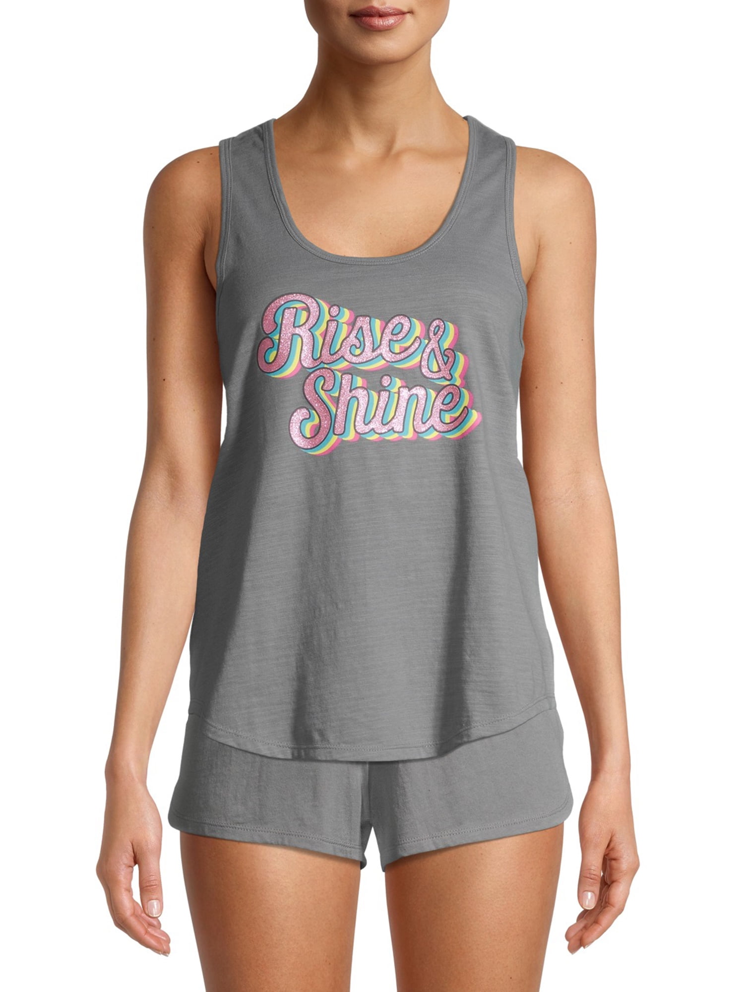Secret Treasures Women's Rise & Shine Sleep Tank Top - Walmart.com