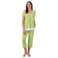 Secret Treasures Womens Sleepwear 2 Piece Knit Short Sleeve Top And