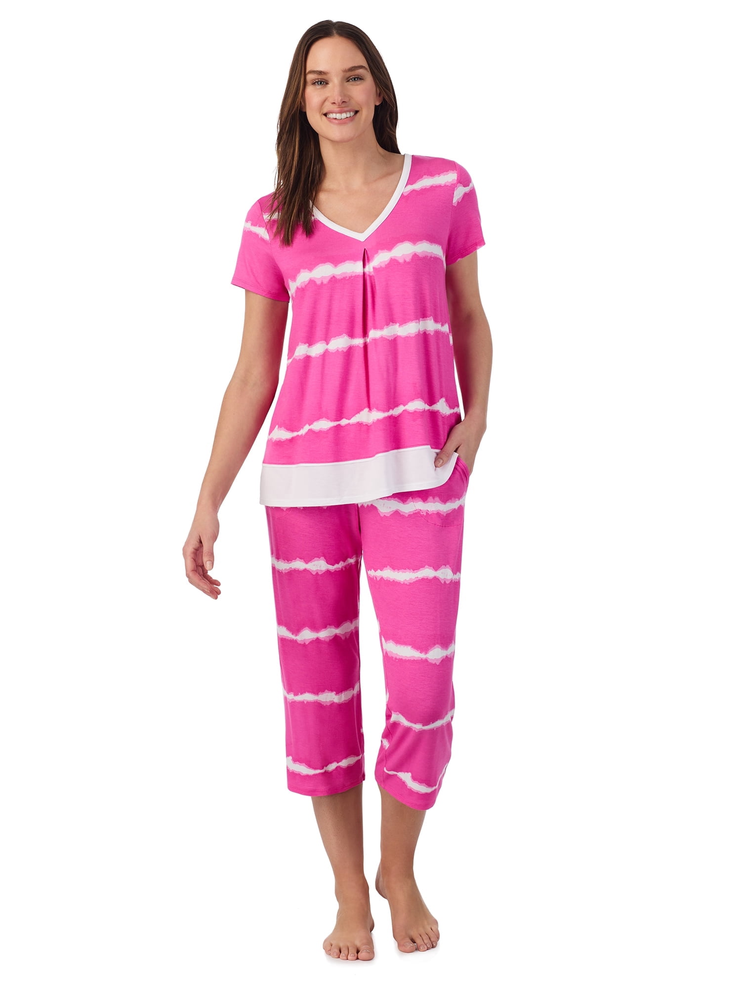 Secret Treasures Women's 2-Piece Top & Capri Pant Sleep Set, Sizes XS ...