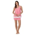 Secret Treasures Womens Sleepwear 2 Piece Knit Tank And Shorty Boxer
