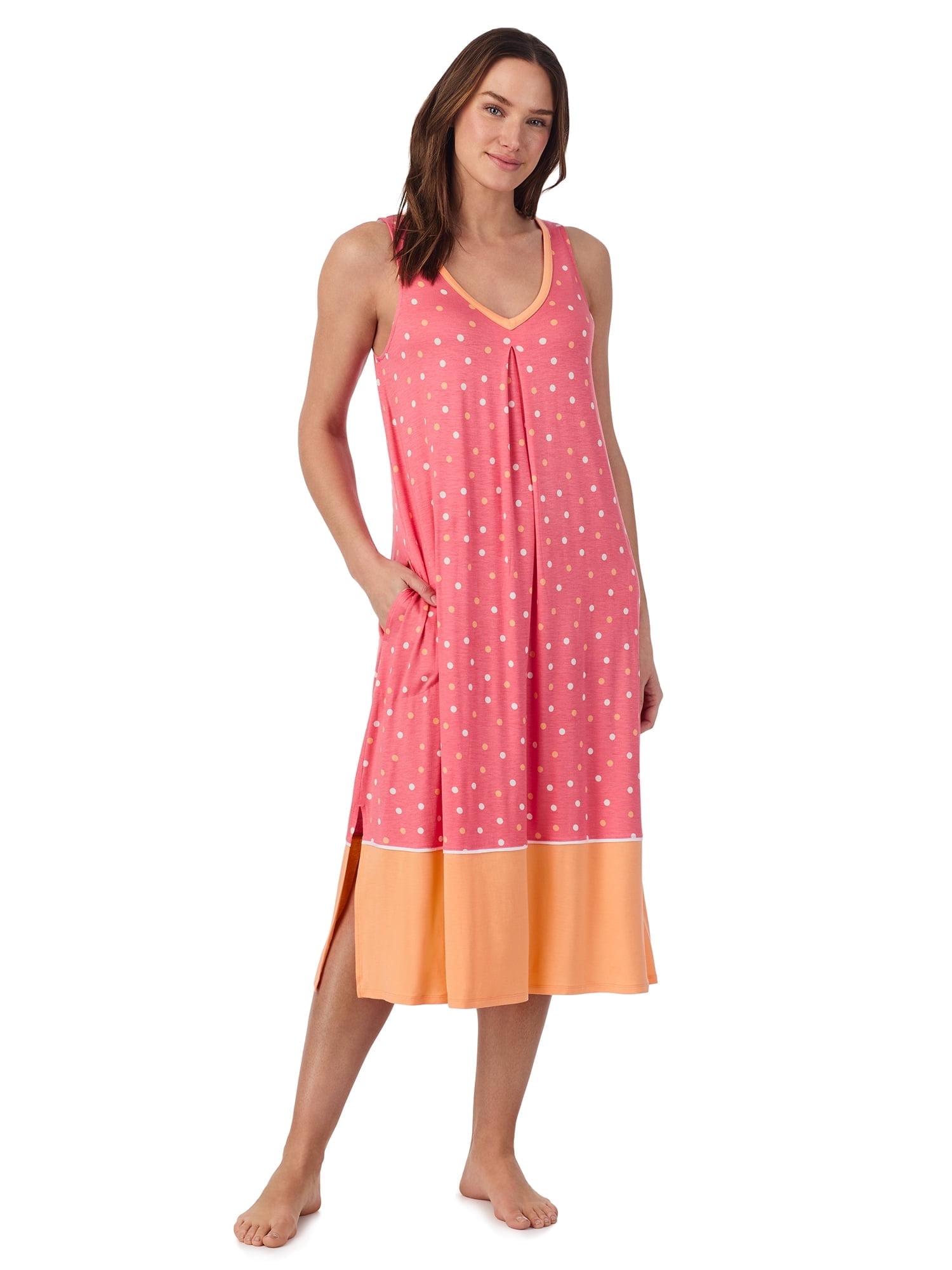 Secret Treasures Women's Comfy Stretchable Sleepwear Midi Knit ...
