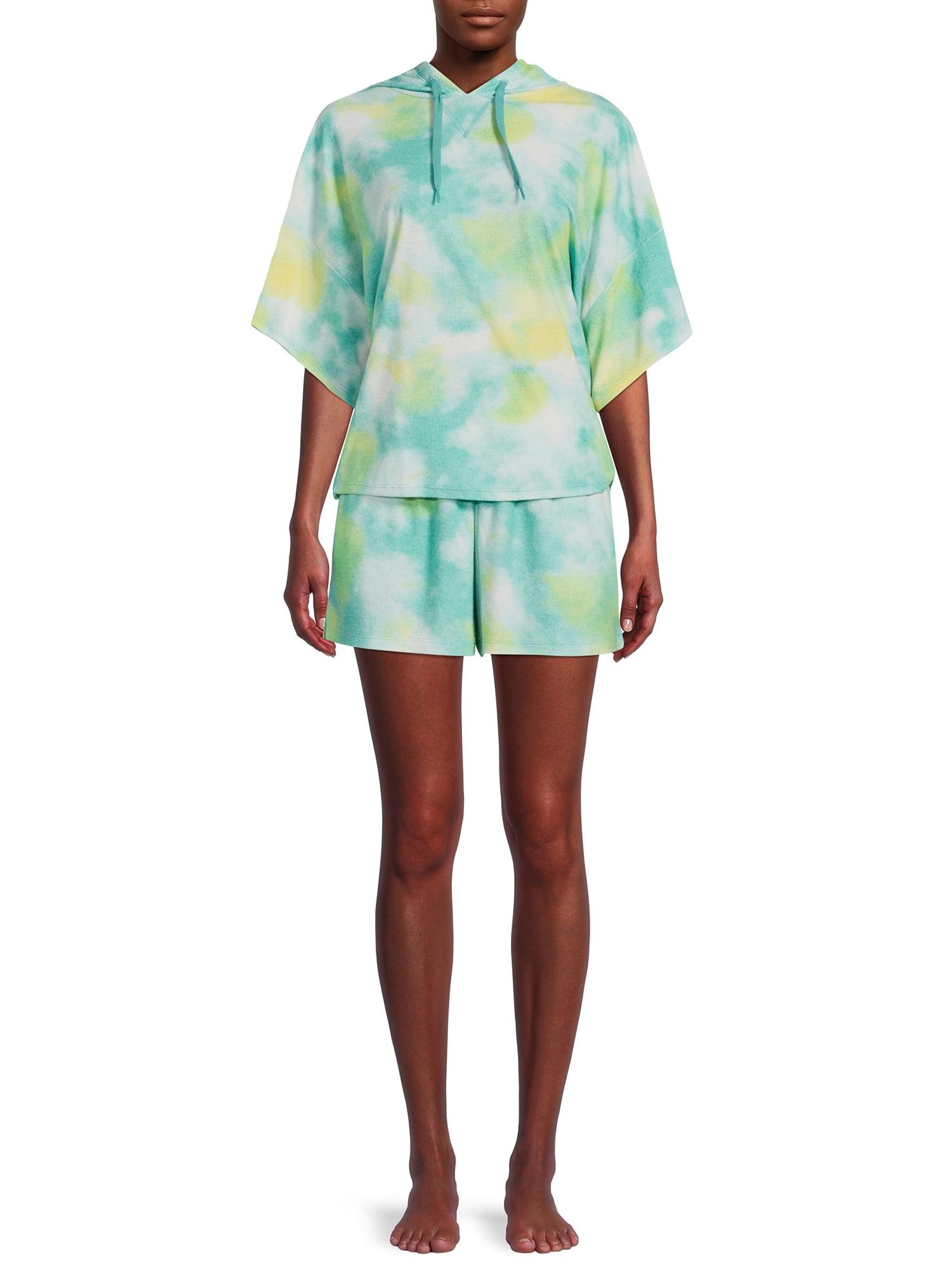 Secret Treasures Women's Sleepwear Sleep Terry Shorty Set - Walmart.com