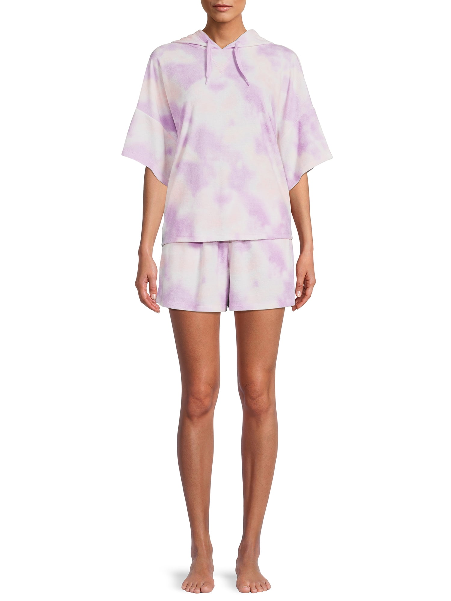 Secret Treasures Women's Sleepwear Sleep Terry Shorty Set - Walmart.com
