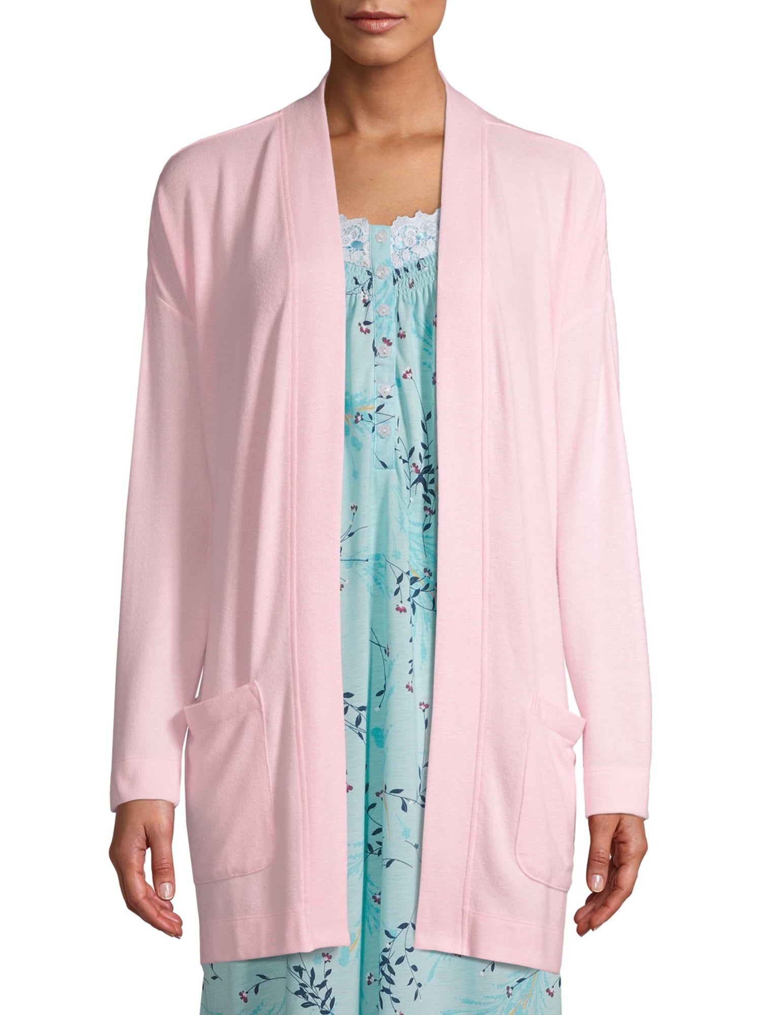Secret Treasures Women's and Women's Plus Cardi Robe - Walmart.com