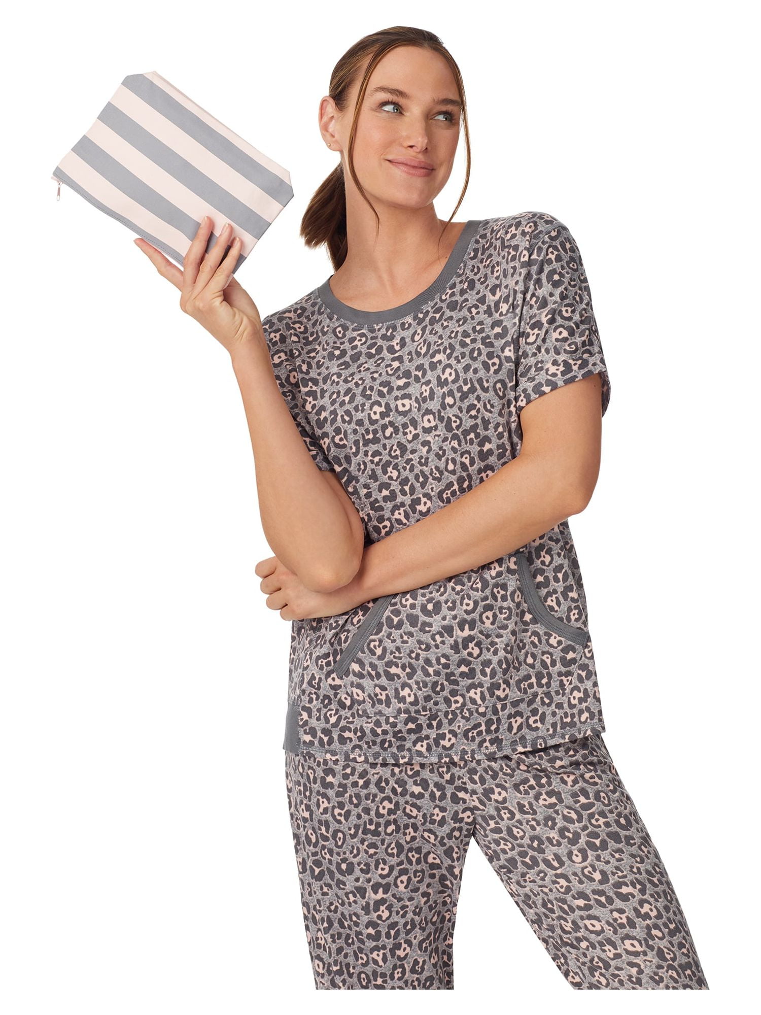 Secret Treasures Women's Plus Short Sleeve Lounge Sleepwear Top ...