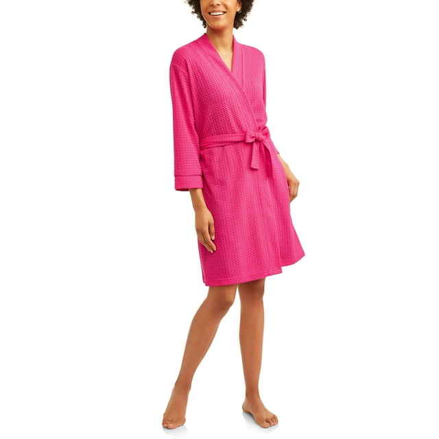 Secret Treasures Women's and Women's Plus Short Wrap Robe - Walmart.com