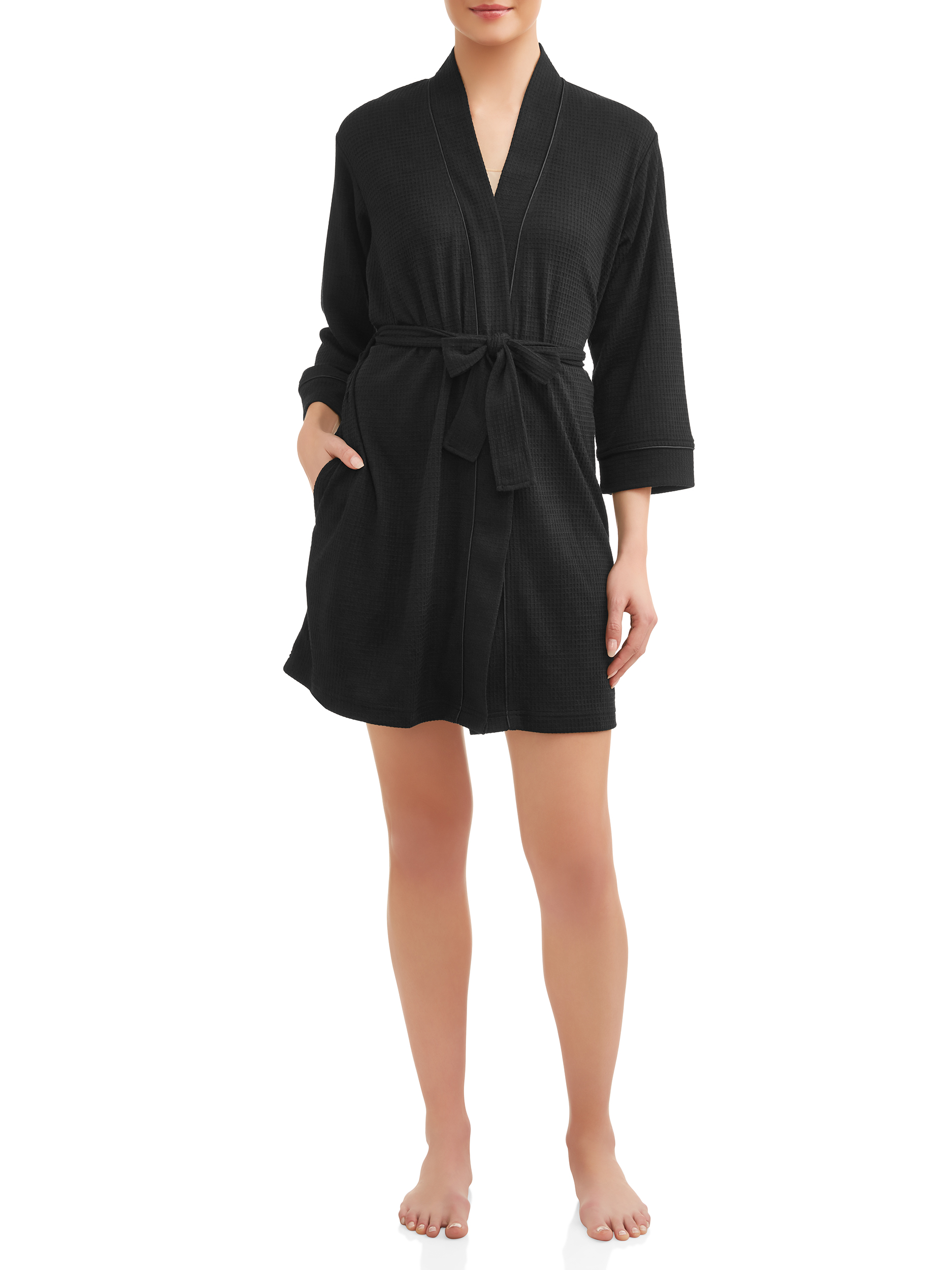 Secret Treasures Women's and Women's Plus Short Wrap Robe - Walmart.com