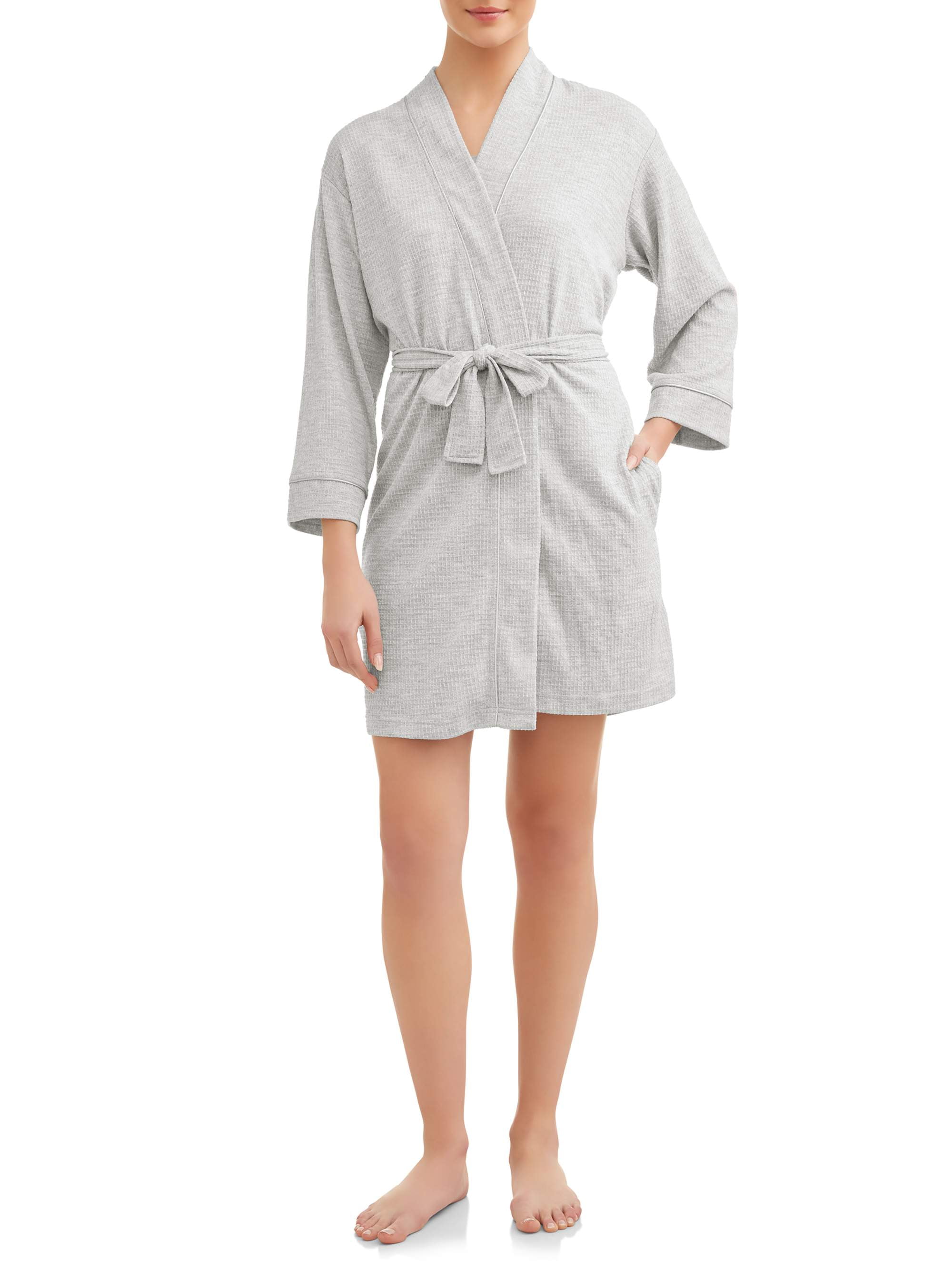 Secret Treasures Women's and Women's Plus Short Wrap Robe - Walmart.com