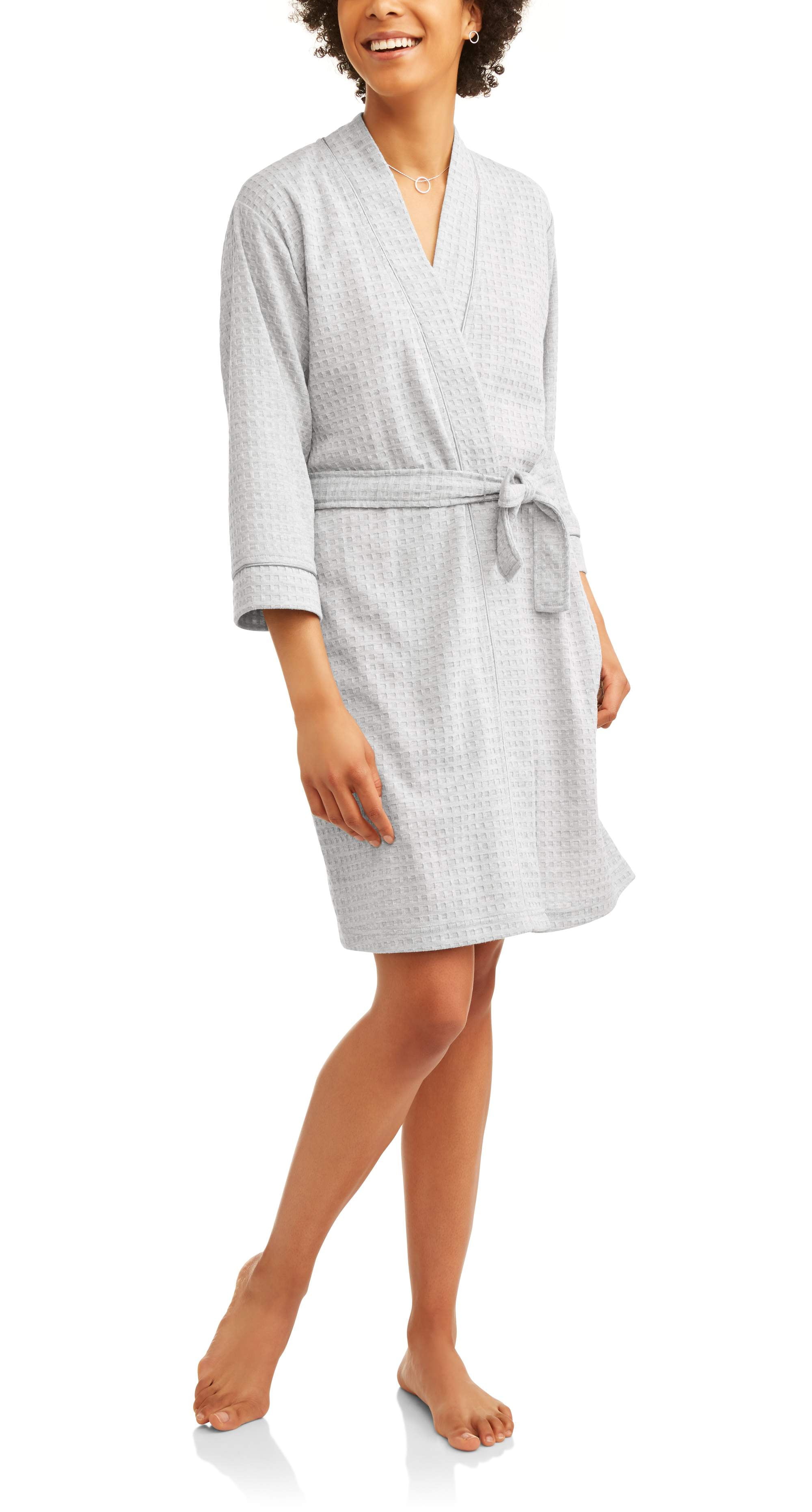 Secret Treasures Women's and Women's Plus Short Wrap Robe - Walmart.com