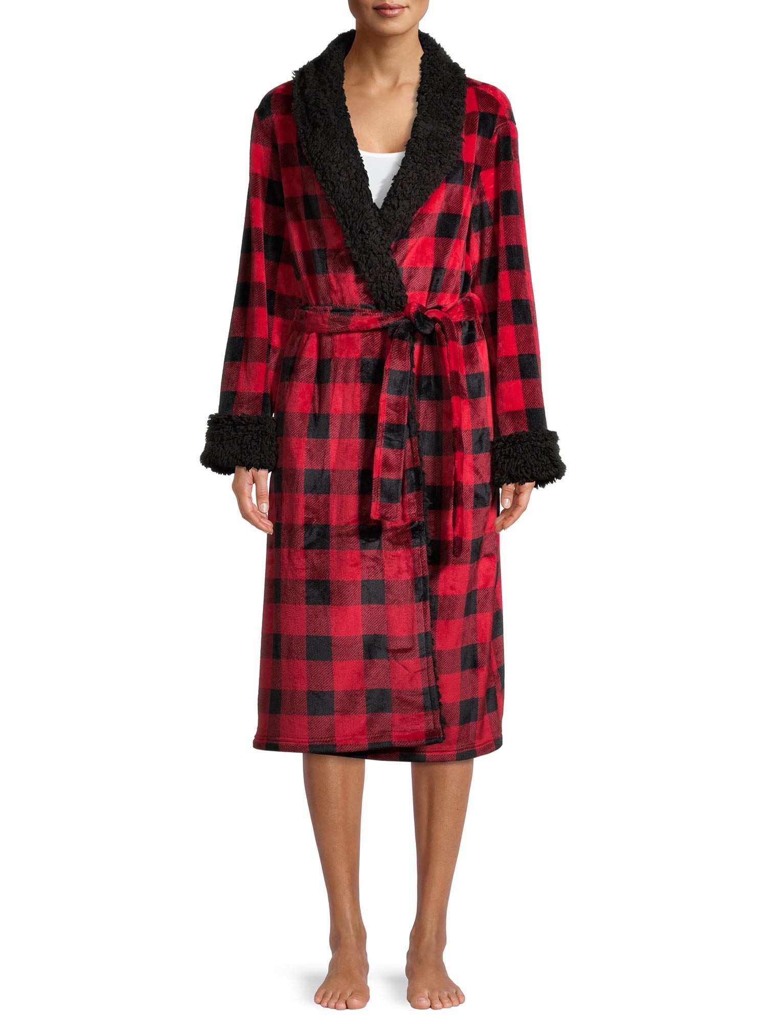 Secret Treasures Women's and Women’s Plus Superminky Robe - Walmart.com