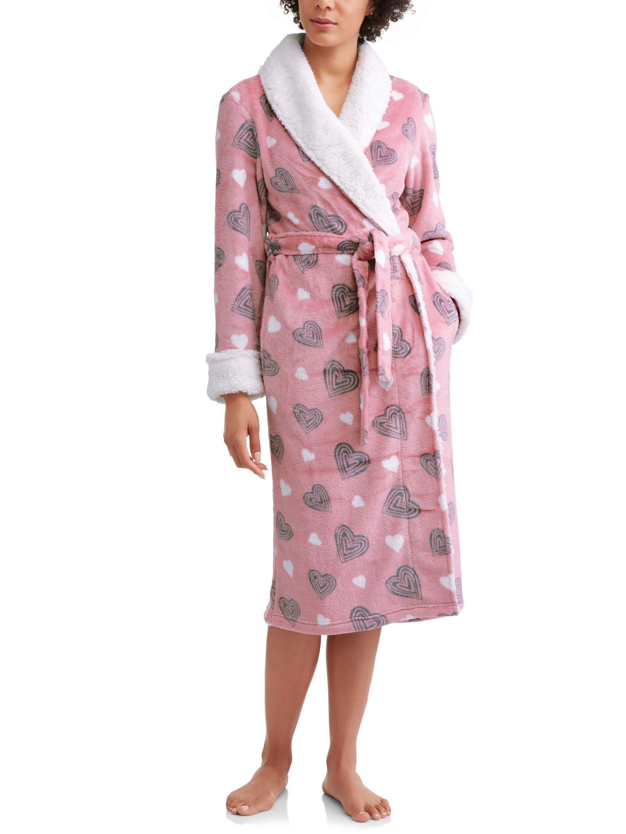 Secret Treasures Women's and Women's Plus Superminky Robe - Walmart.com