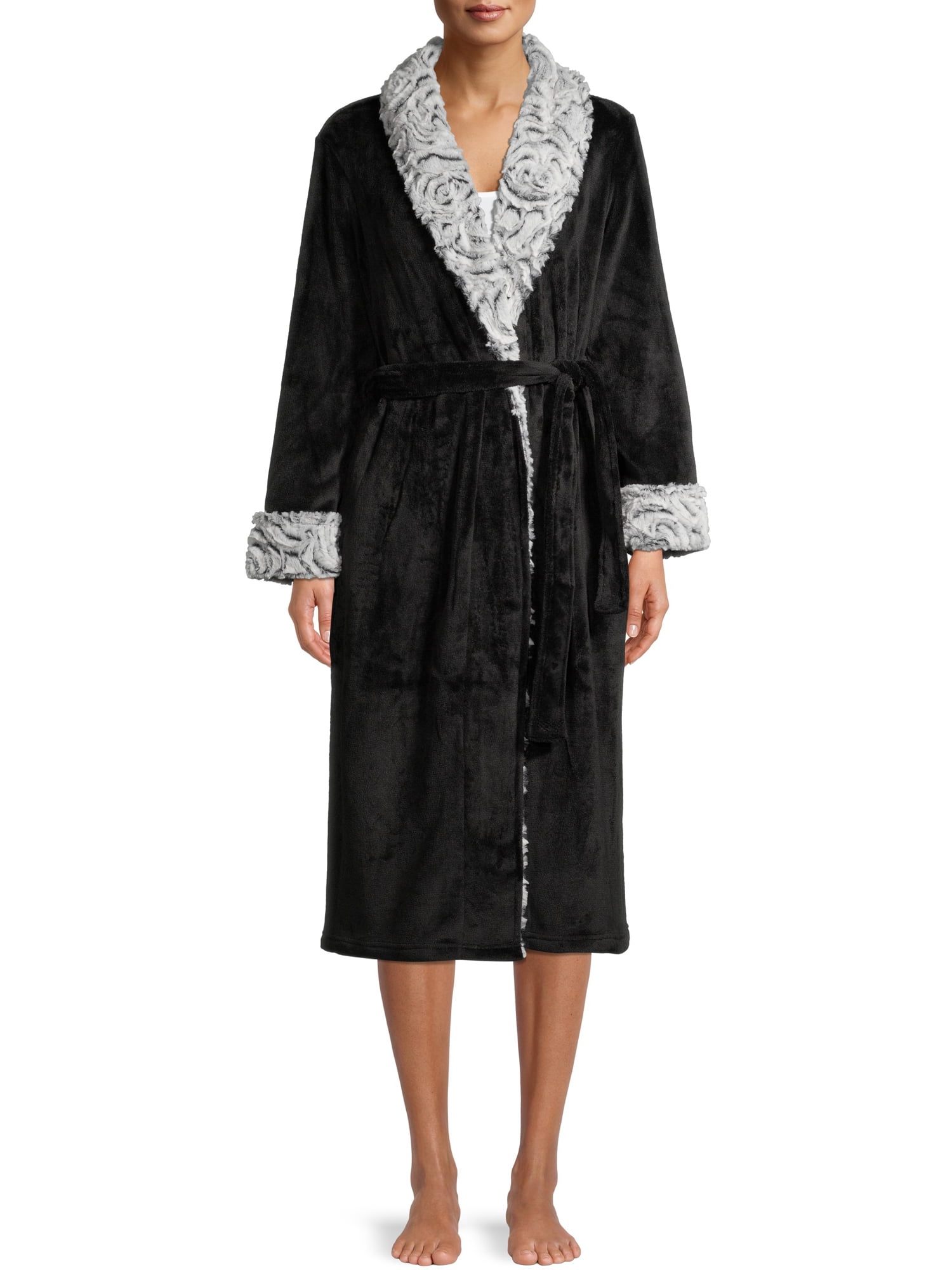Secret Treasures Women's and Women’s Plus Superminky Robe - Walmart.com