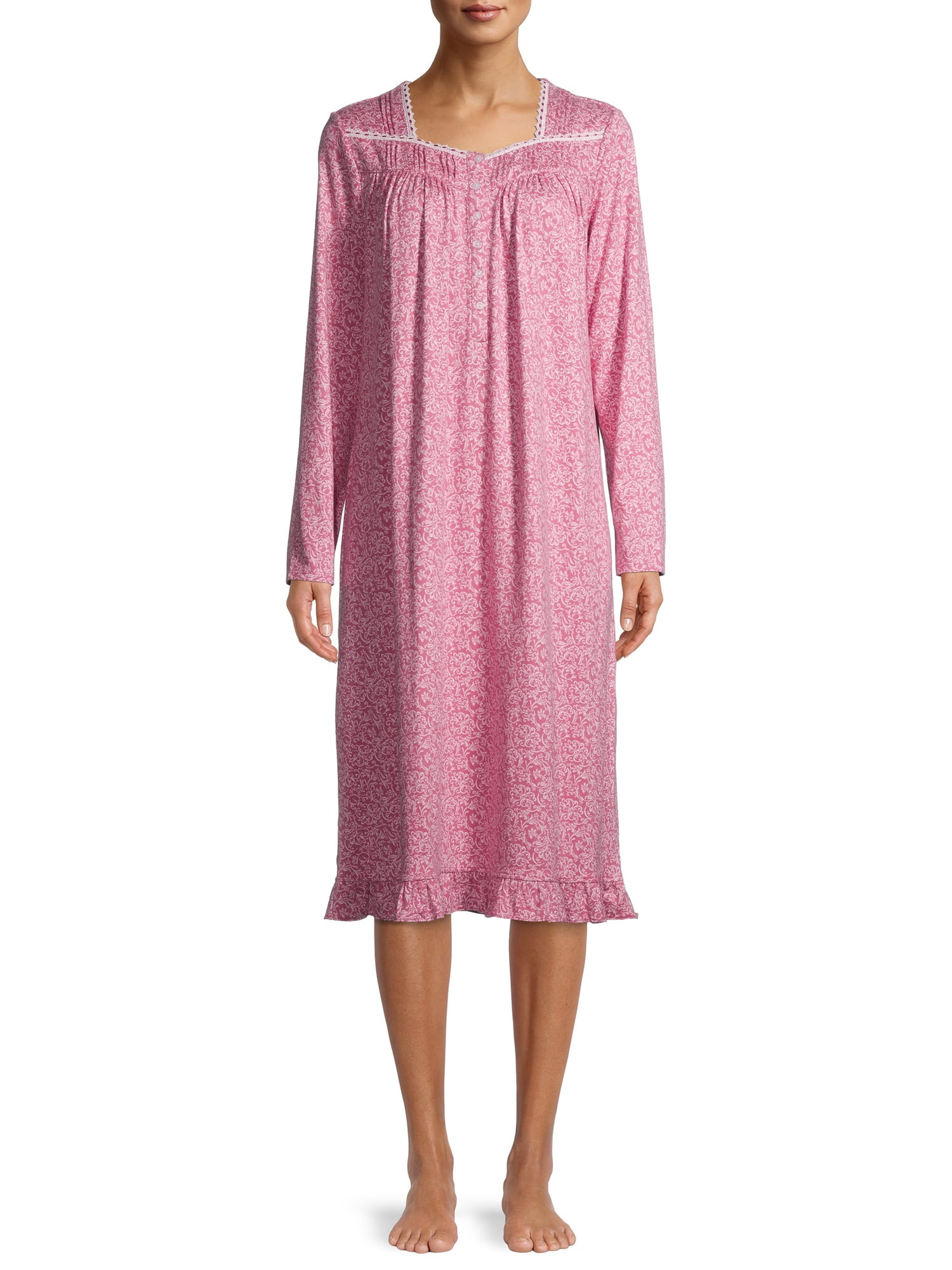 Secret Treasures Women's and Women's Plus Traditional Long Sleeve ...