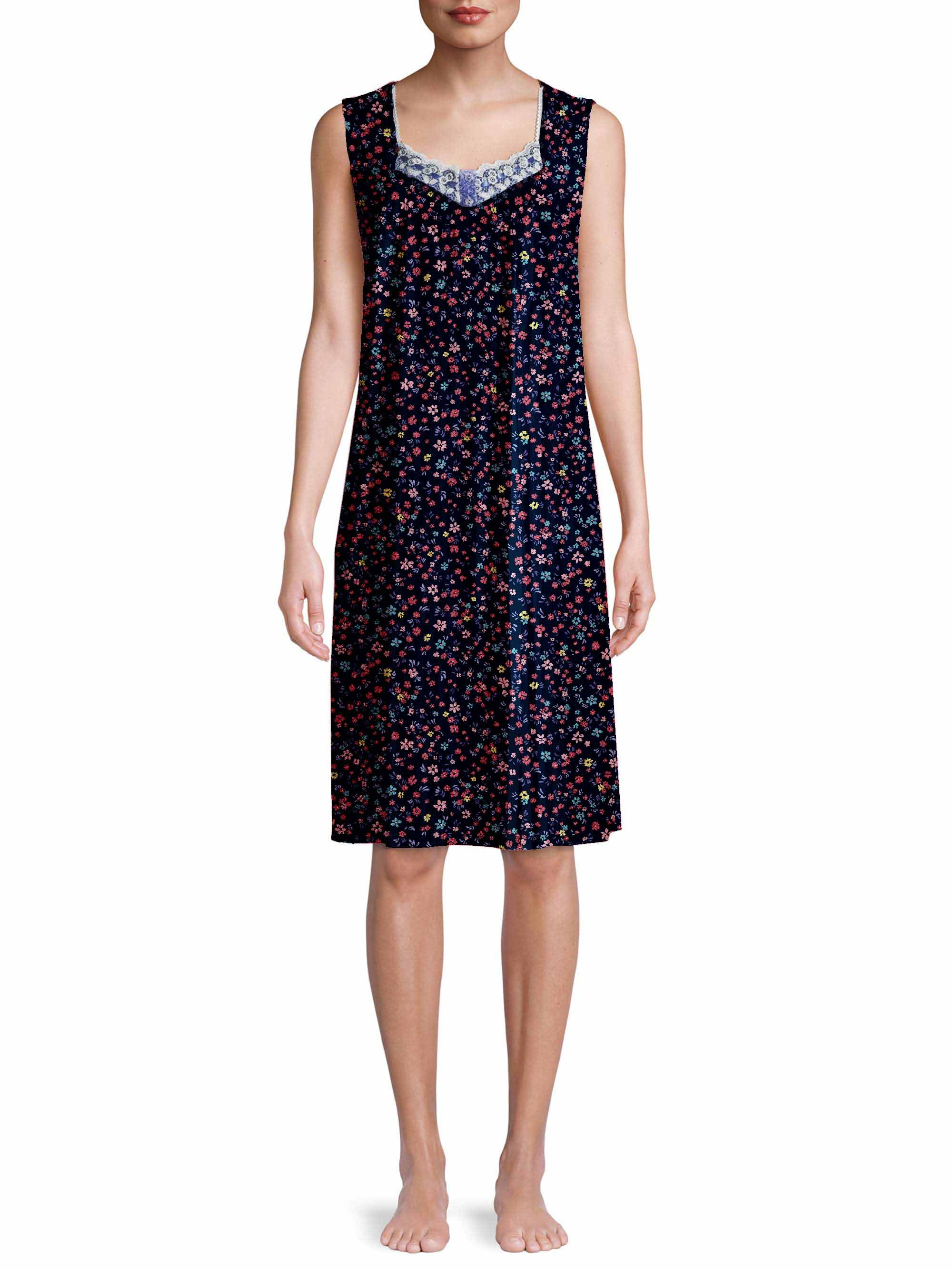 Secret Treasures Women's and Women's Plus Traditional Sleeveless Night ...