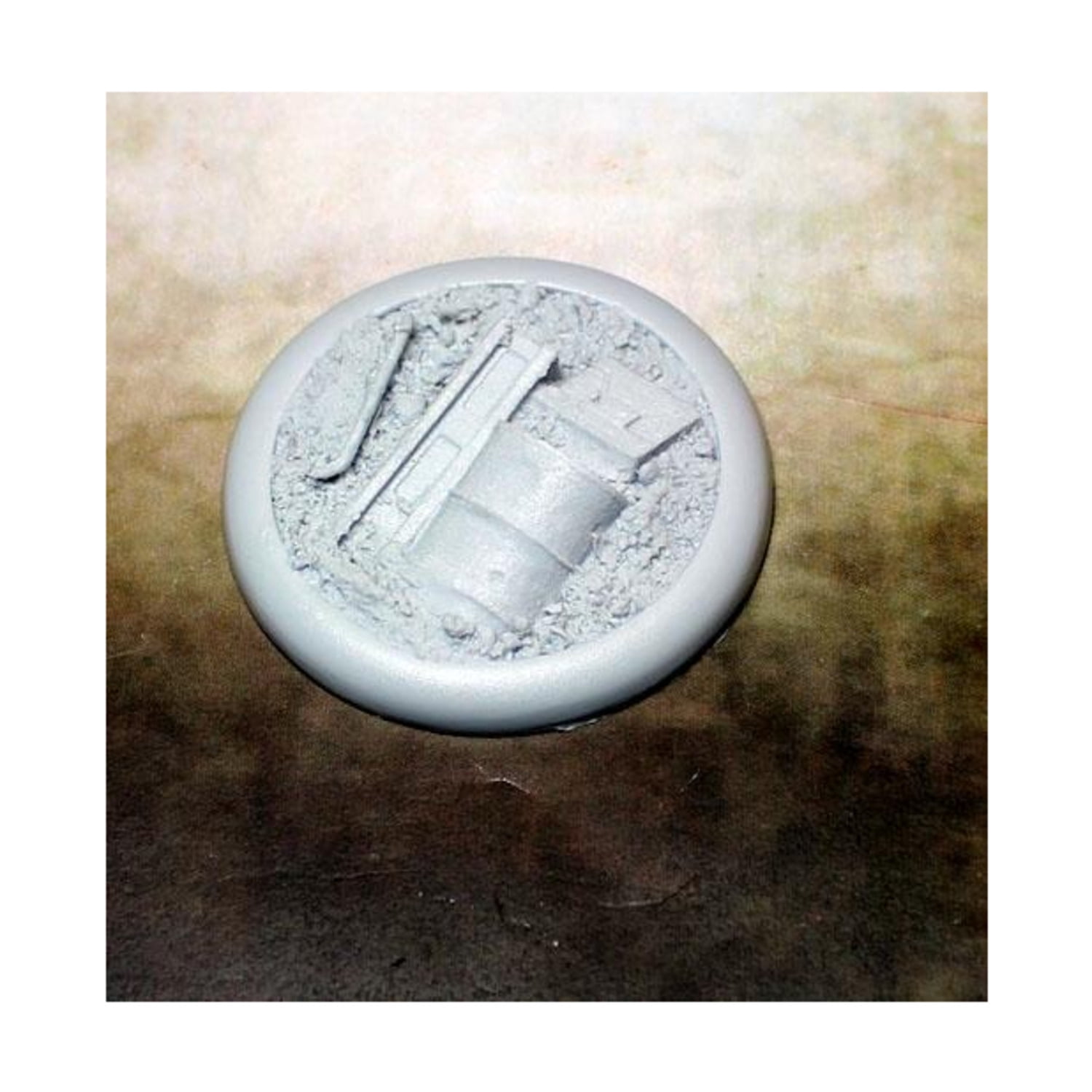 Secret Weapon Miniatures 50mm Round Lip Base #1 - Scrap Yard New ...