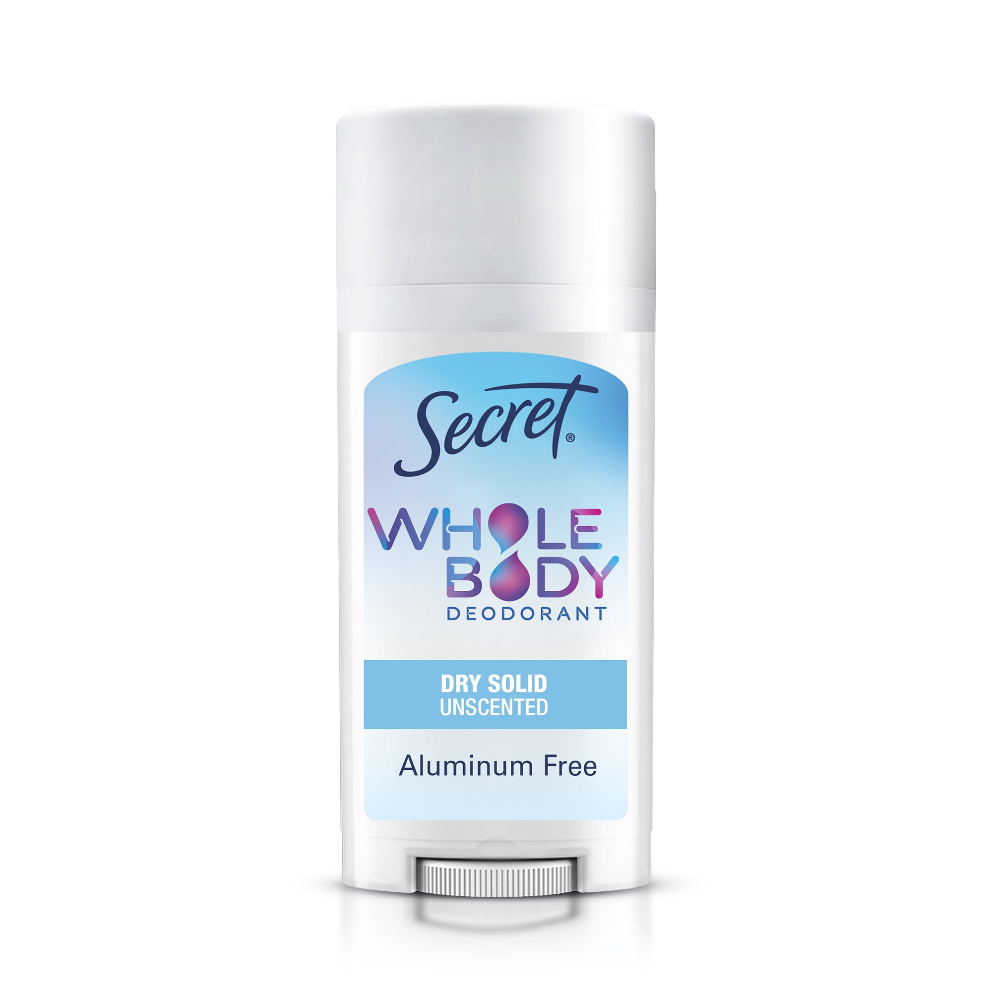 Secret Whole Body Stick Aluminum Free Deodorant for Women Unscented 2 ...