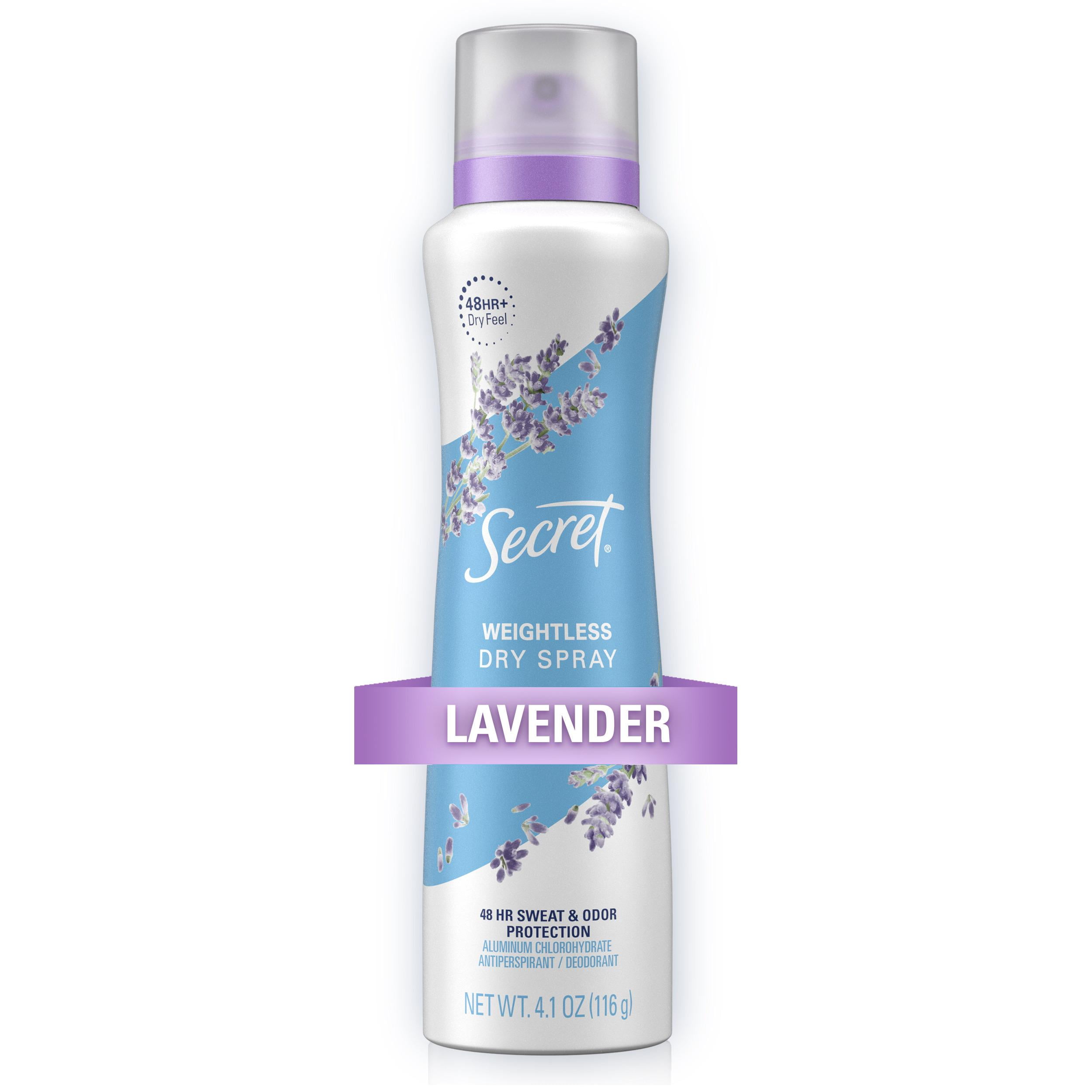Secret Women's Dry Spray Antiperspirant Deodorant, Relaxing Lavender, 4 ...