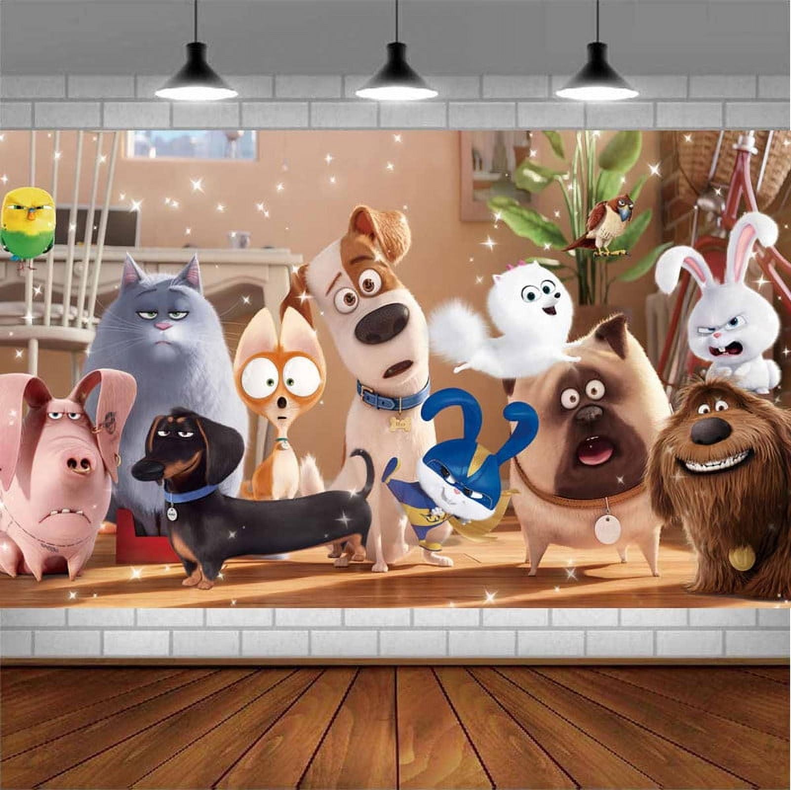 Secret of Pets Backdrop Taspestry Wall Decor Banner Party Supplies Post ...