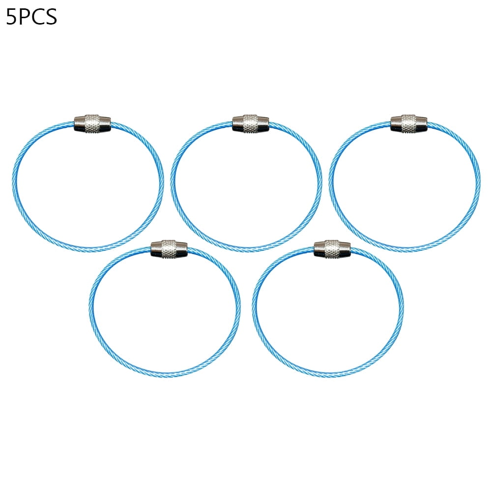SecretHub Steel Wire Rope Keychain | Durable Connector | 5PC - Walmart.com