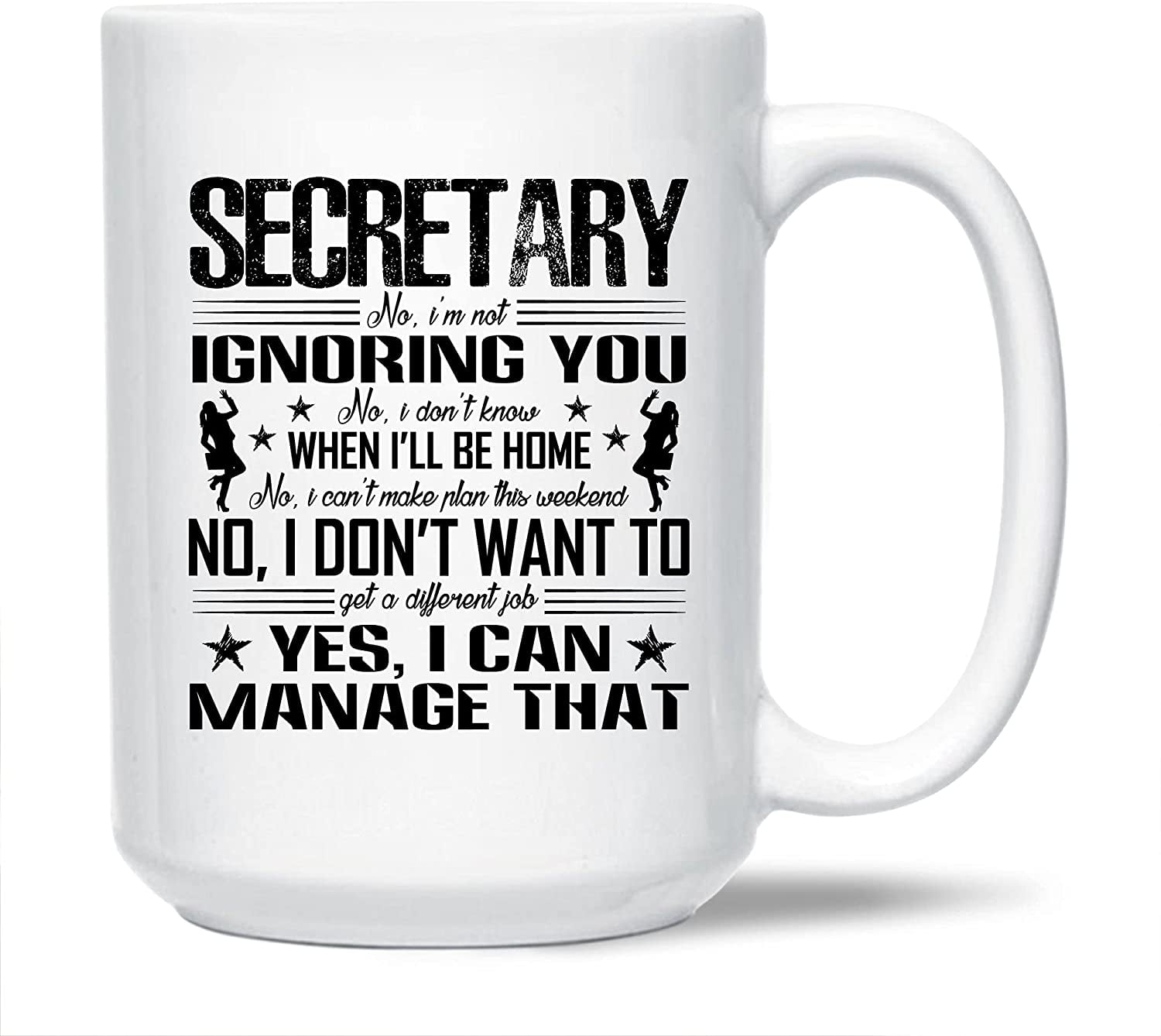 Secretary I'm Not Ignoring You White Travel Coffee Cup, Secretary ...