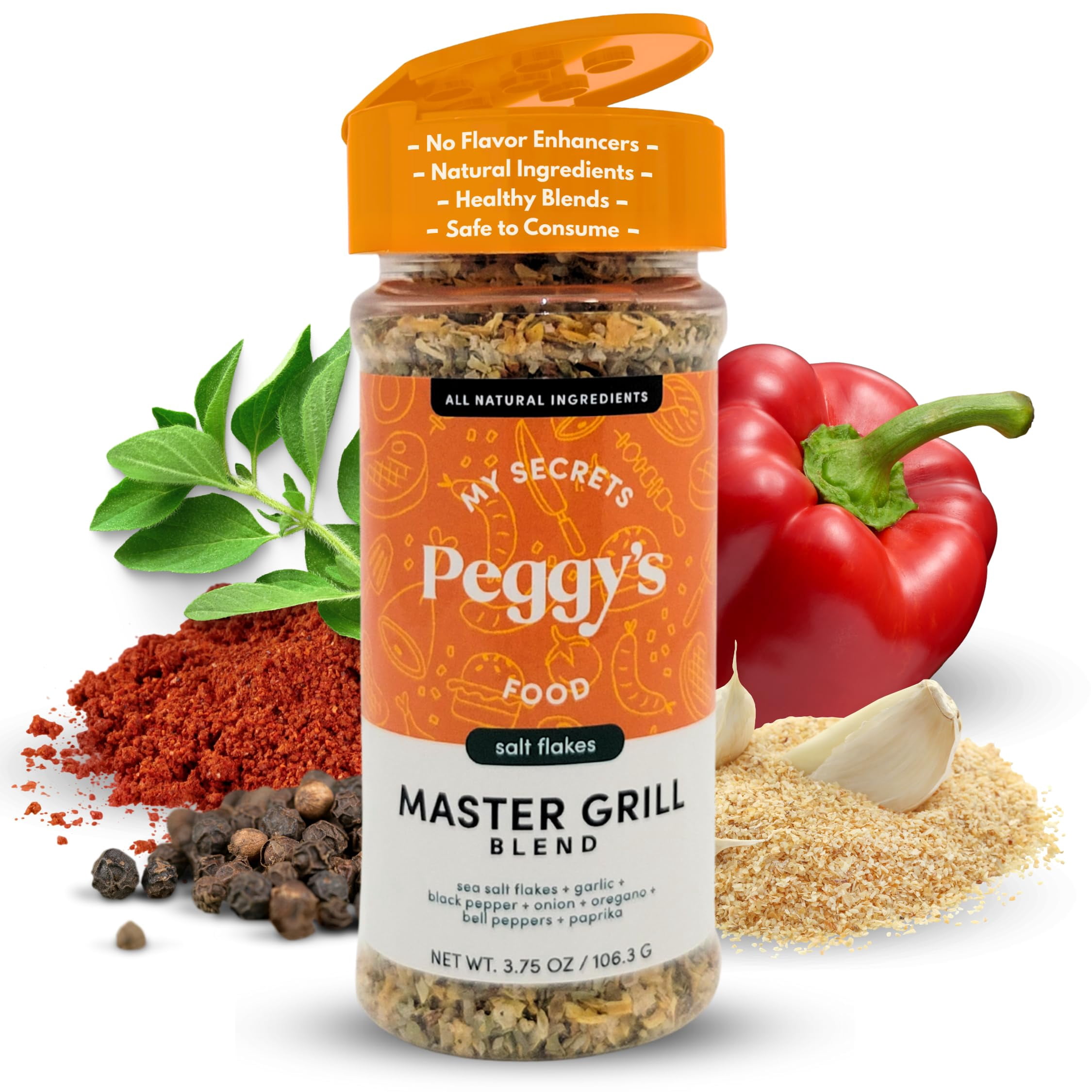 My Secrets Peggy’s Food ESF27 Master Grill Blend Seasoning - Herb Blend ...