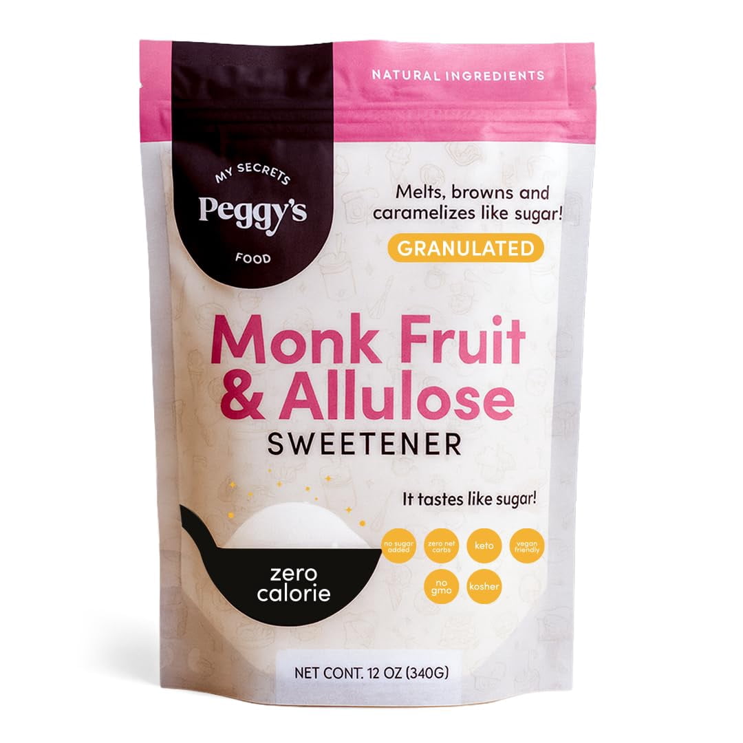My Secrets Peggy’s Food GGA1 Monk Fruit & Allulose Sweetener - Zero ...