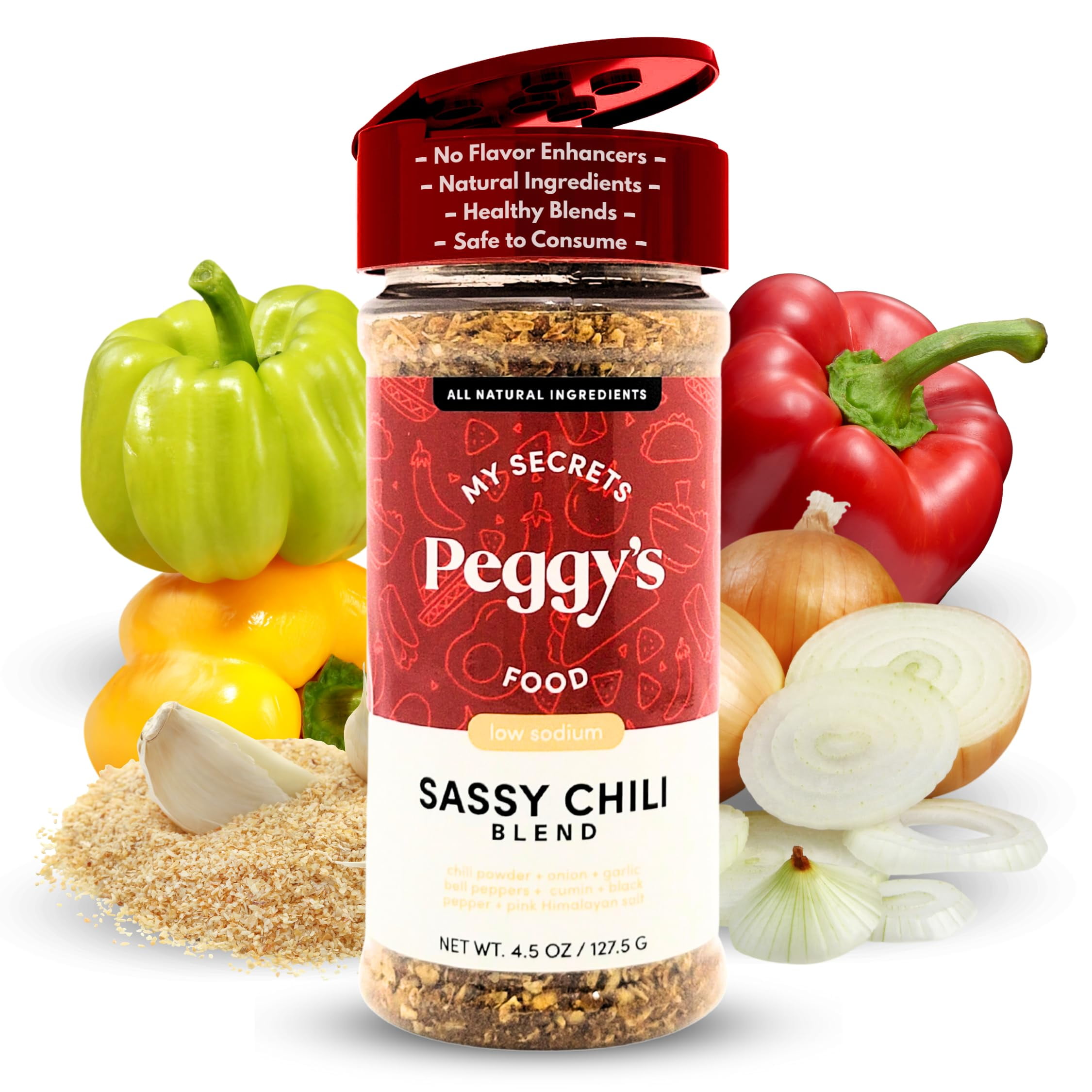 My Secrets Peggy’s Food MFF30 Sassy Blend Seasoning - Hot Powder ...
