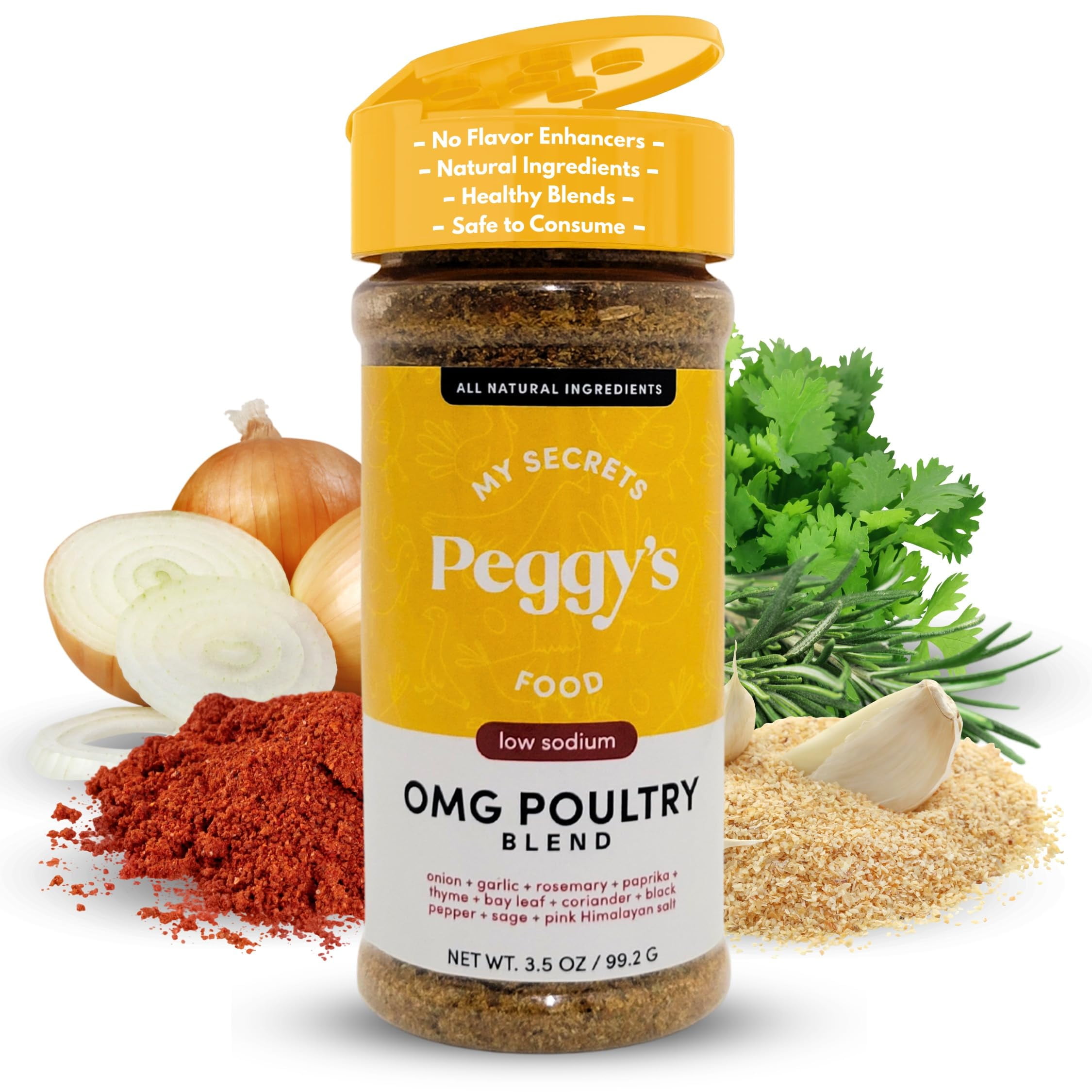 My Secrets Peggy's Food TGF4 OMG Poultry Seasoning Mix - Perfect Blend of Herbs and Spices ...