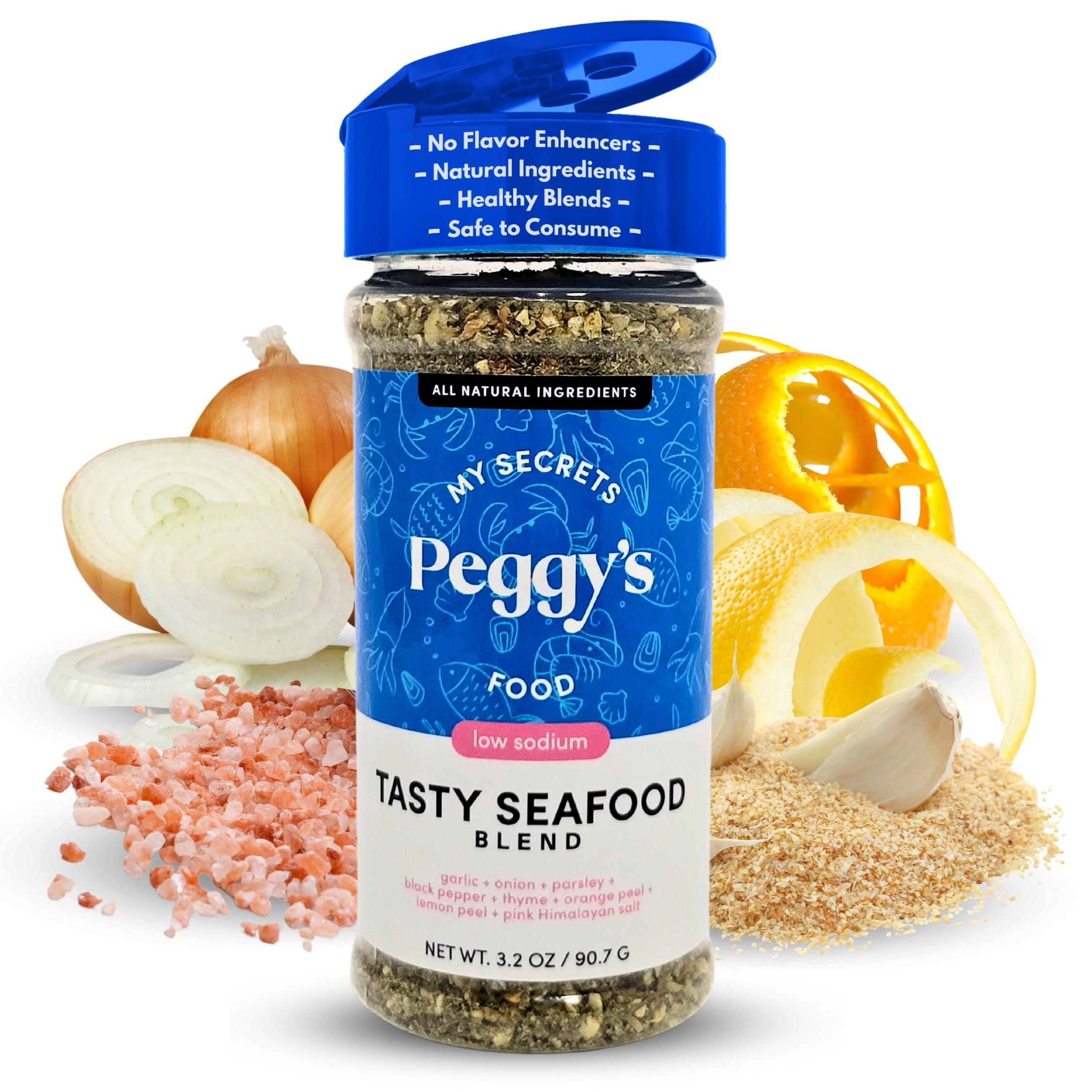My Secrets Peggy’s Food YYF14 Tasty Seafood Seasoning Blend - Low ...