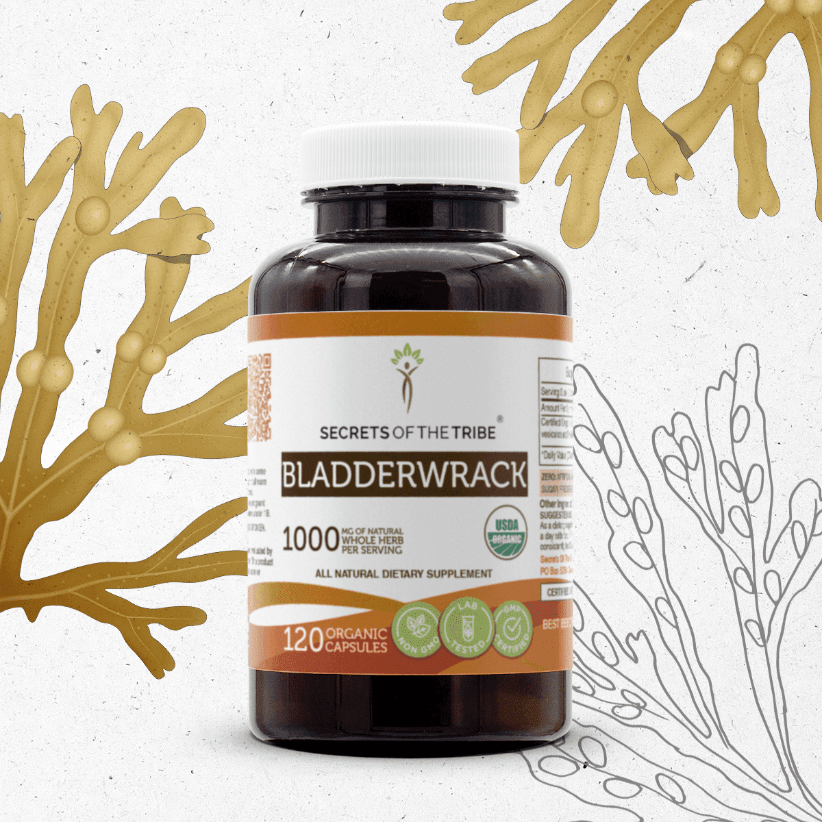 Secrets Of The Tribe Bladderwrack Organic Capsules Dietary Supplement ...