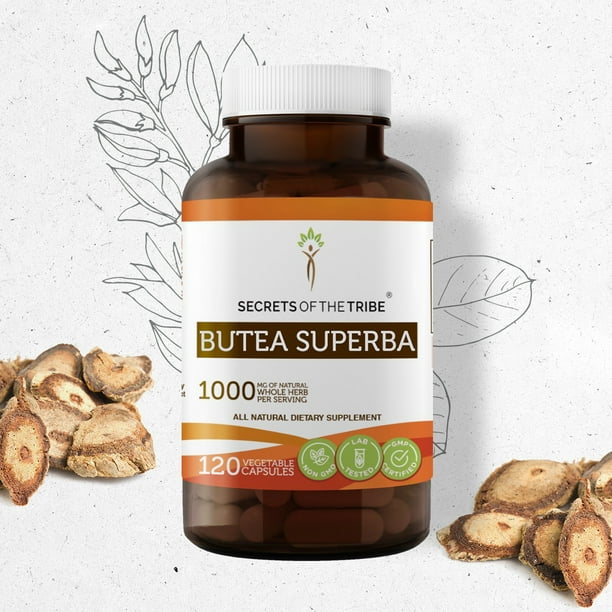 Secrets of the Tribe Butea Superba 120 Capsules, Regulate Harmful ...
