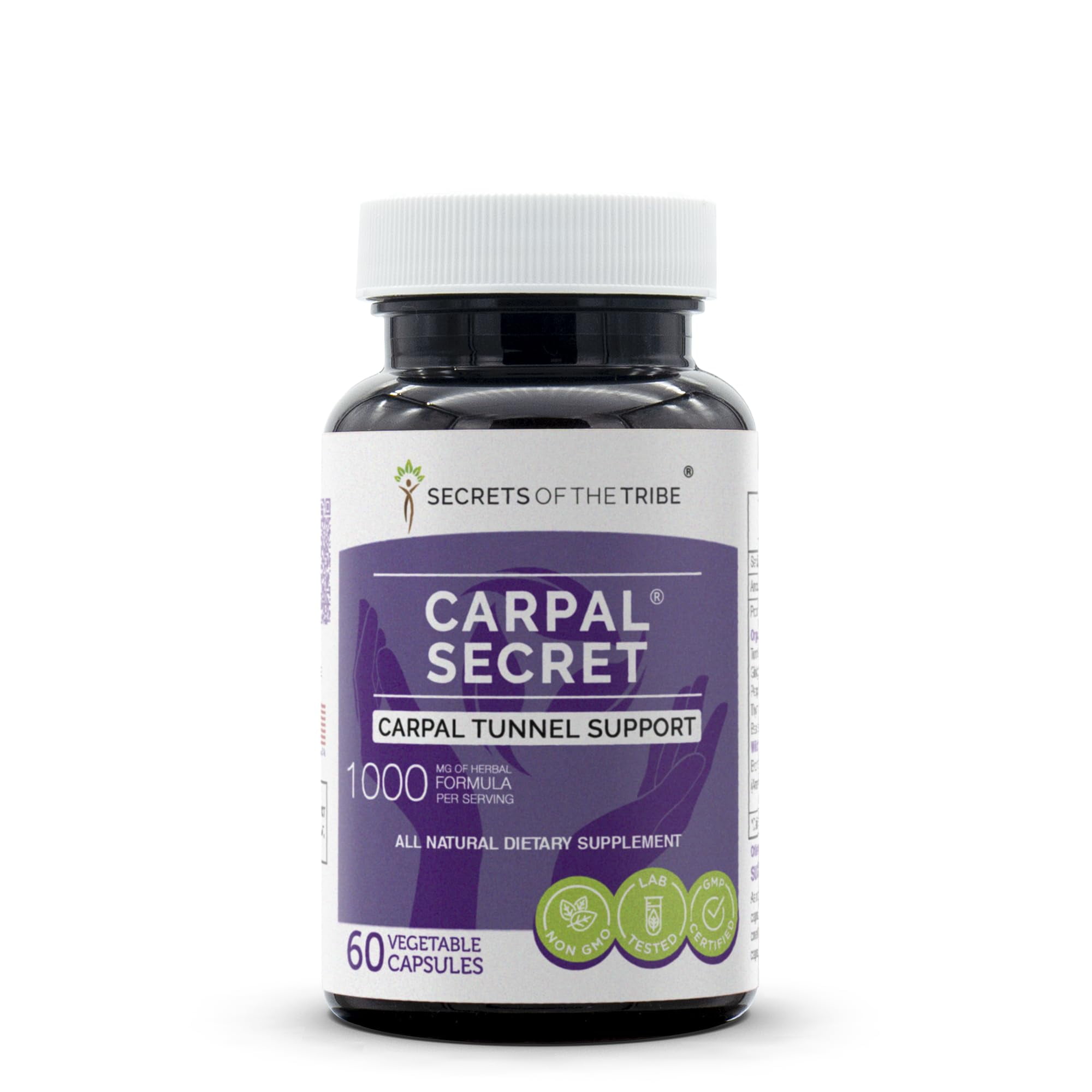 Secrets of the Tribe - Carpal Secret, KMC2Carpal Tunnel Support, Herbal ...