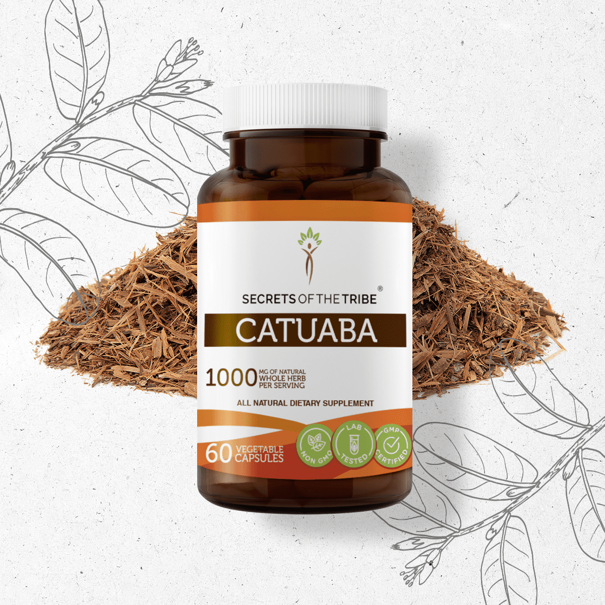 Secrets of the Tribe Catuaba 60 Capsules,Trichilia Catigua ...