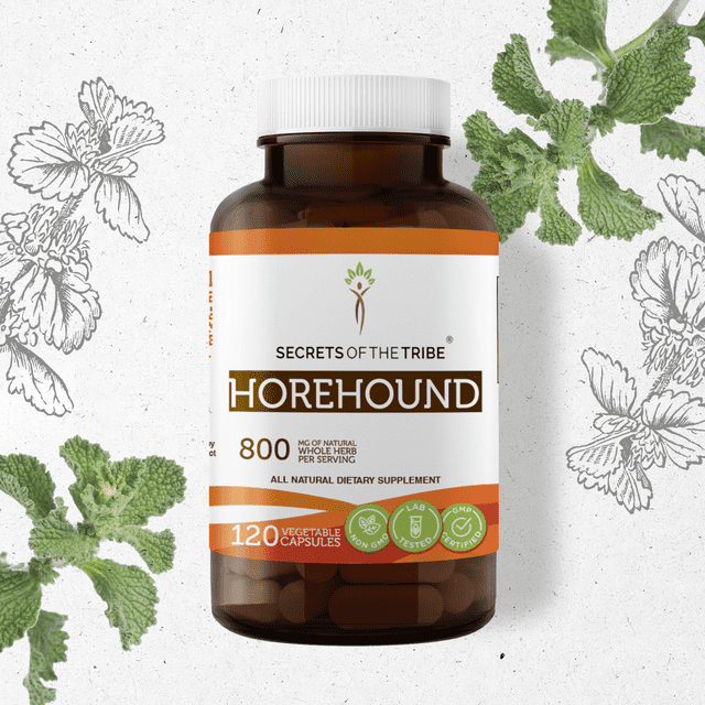 Secrets of the Tribe Horehound 120 Capsules, 400 mg, Horehound ...